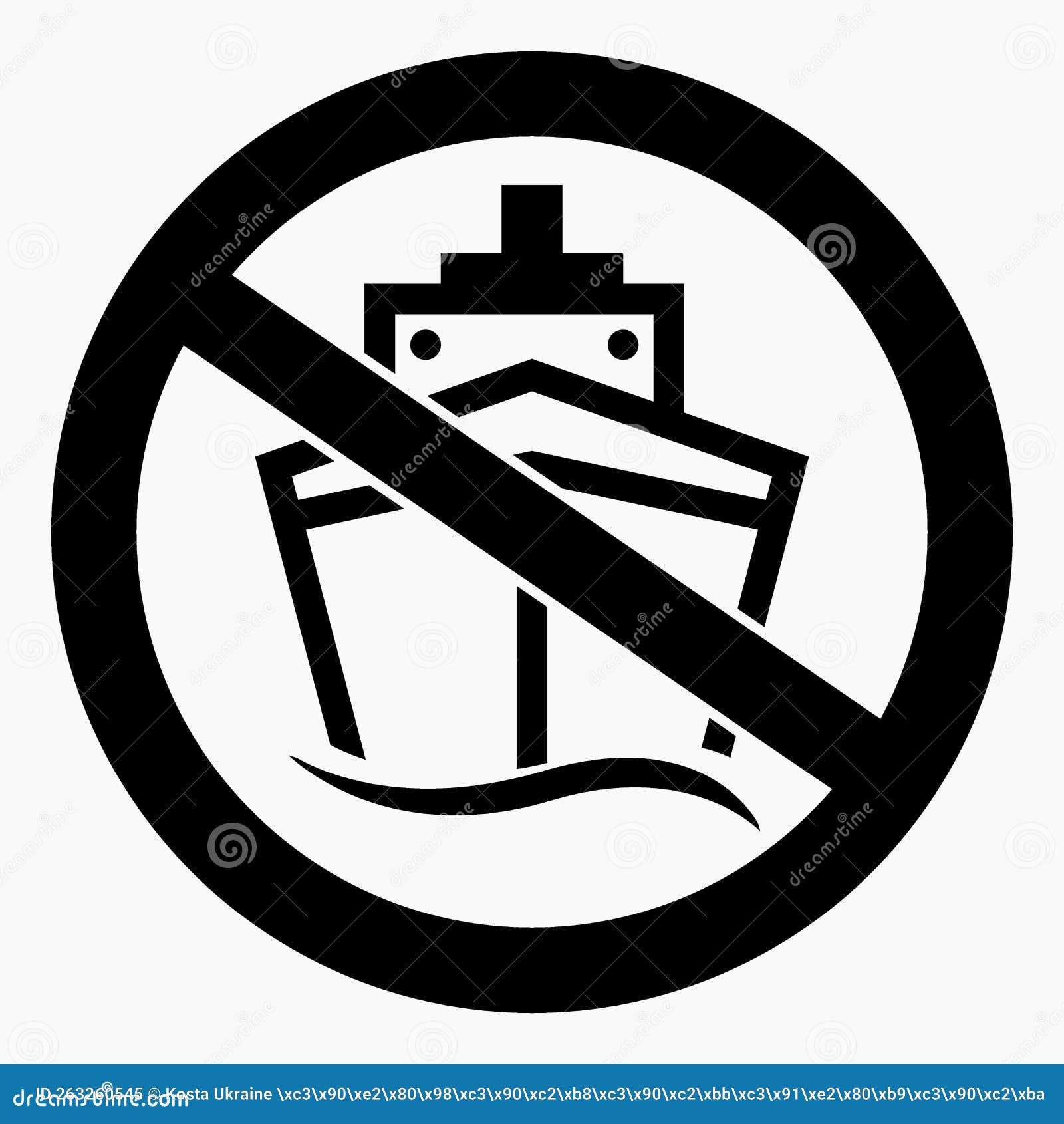 No ships stock vector. Illustration of travel, traffic - 263260545