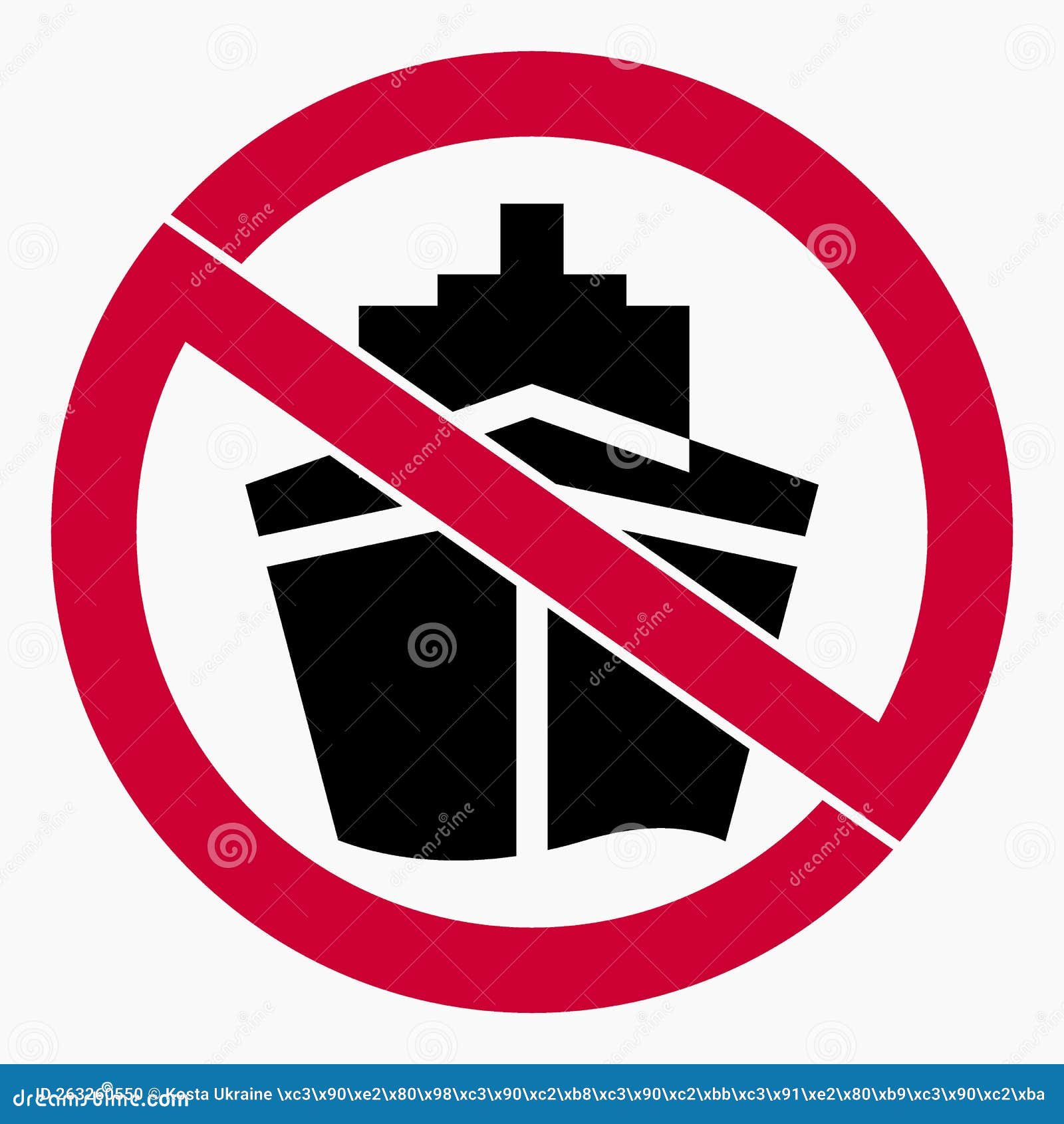 No ships stock vector. Illustration of circle, icon - 263260550