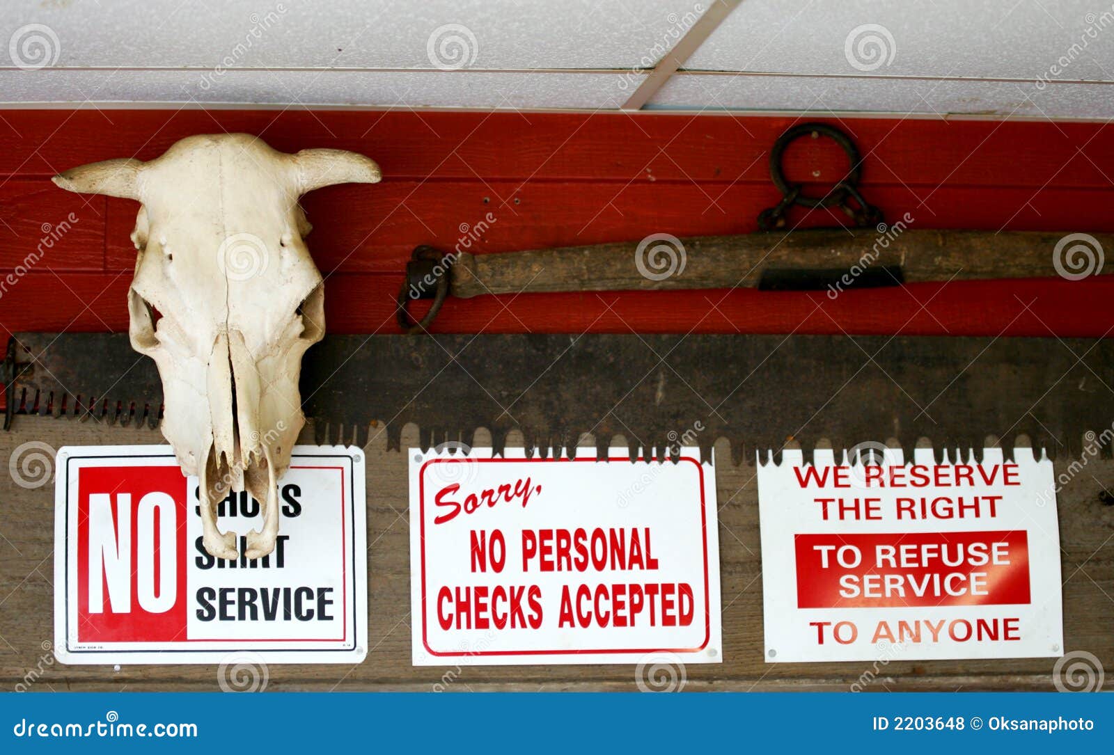 No shirt, no service stock photo. Image of check, history - 2203648