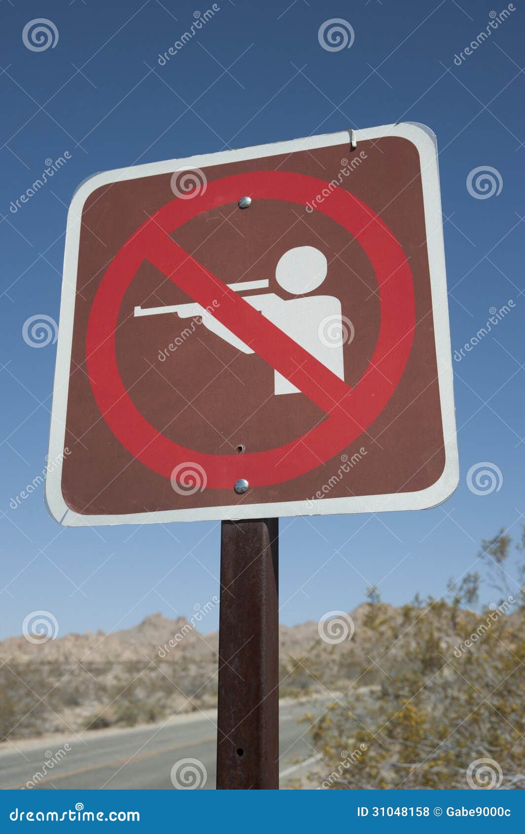 No shooting sign stock photo. Image of signs, warning - 31048158