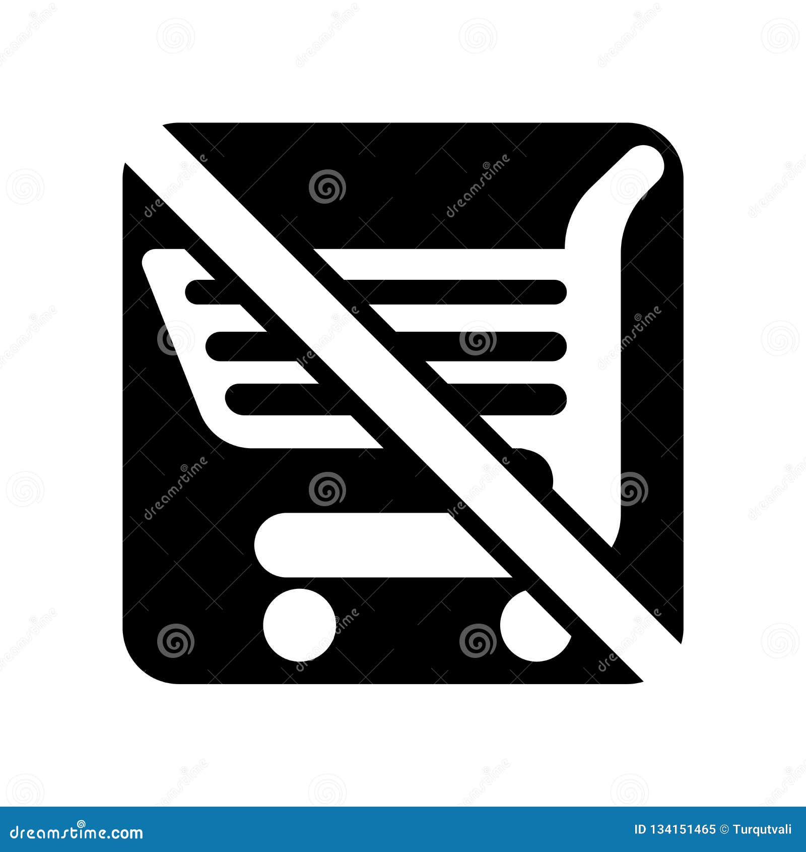 No Shopping Cart Icon Vector Isolated On White Background, No Shopping ... No Shopping Cart Icon Vector Isolated On White Background, No Shopping ...