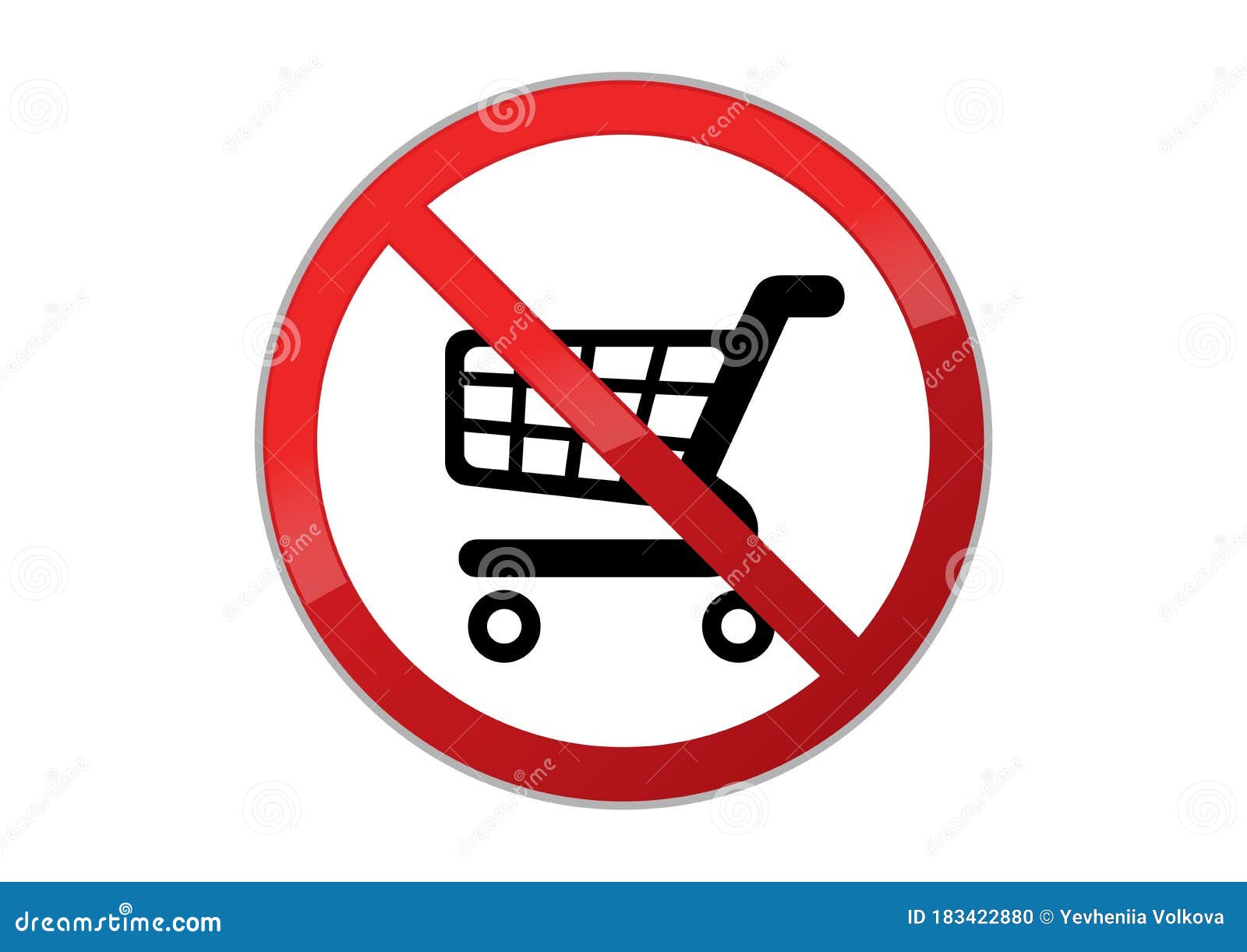 No Shopping Cart Sign. No Cart Sign. Buy Nothing Stock Vector ... No Shopping Cart Sign. No Cart Sign. Buy Nothing Stock Vector ...