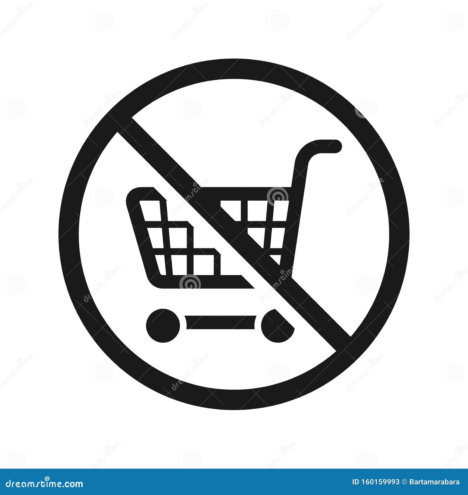 No Shopping Cart Sign, Vector Illustration Stock Vector - Illustration ... No Shopping Cart Sign, Vector Illustration Stock Vector - Illustration ...