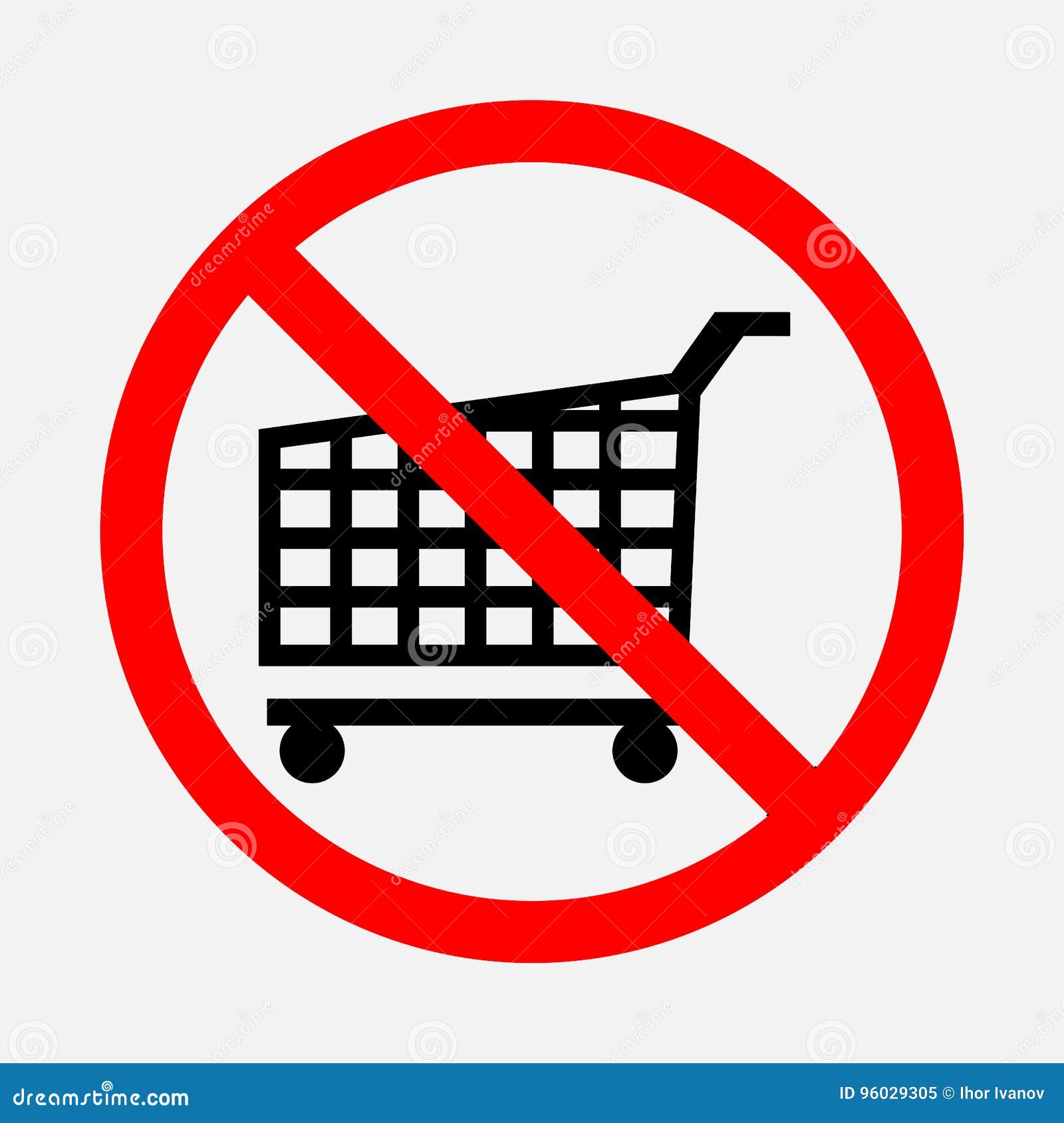 No shopping carts icon stock illustration. Illustration of spend - 96029305