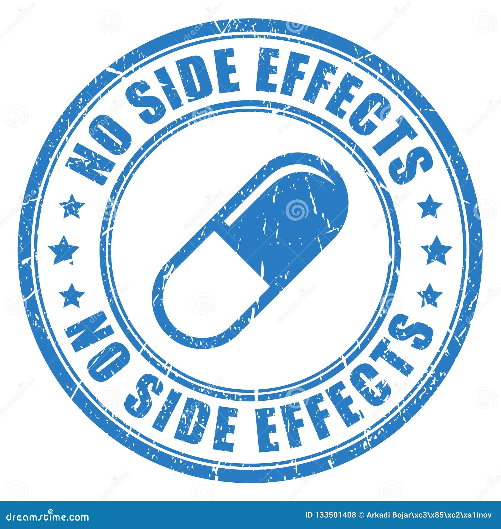 No side effects stamp stock vector. Illustration of medication - 133501408