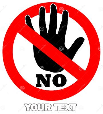 No sign stock illustration. Illustration of rule, entry - 11497460