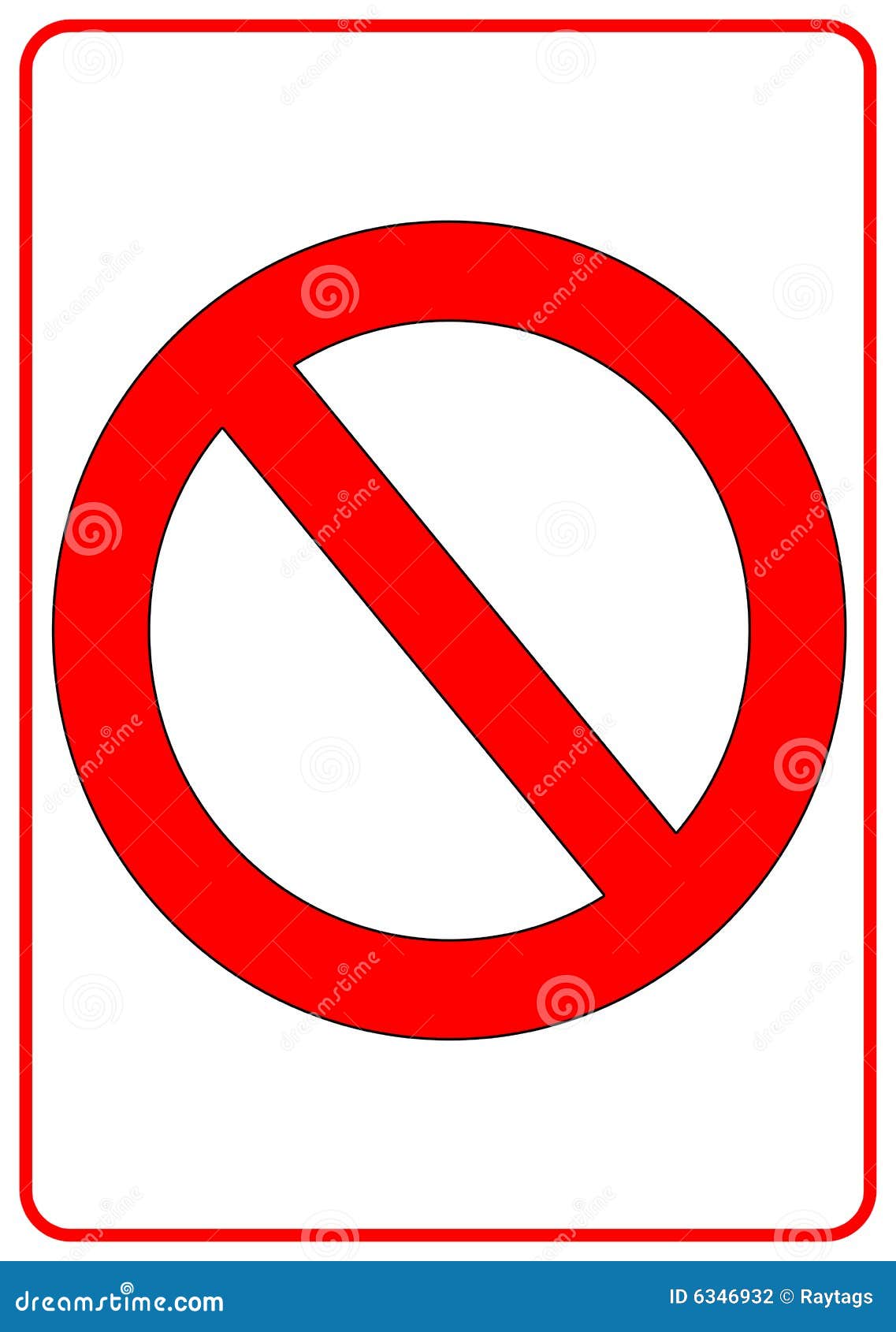 No Sign stock illustration. Illustration of danger, decals - 6346932