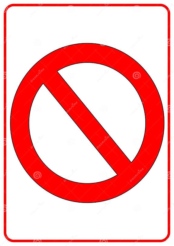 No Sign stock illustration. Illustration of danger, decals - 6346932