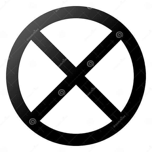 No Sign - Black Thin Gradient, Isolated - Vector Stock Vector ...