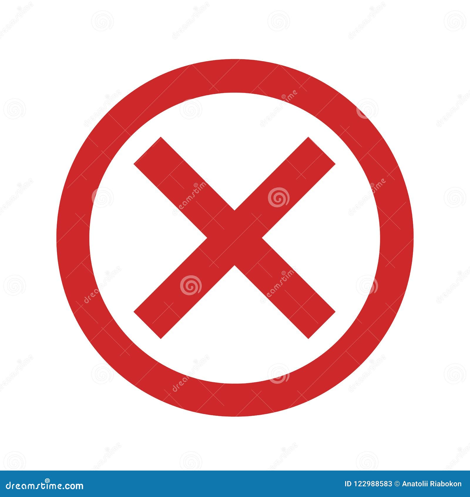 No sign icon simple stock illustration. Illustration of communication ...