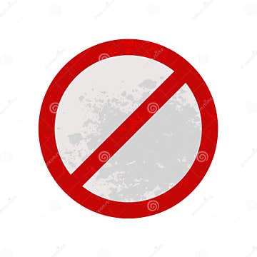 No Sign, Prohibition Sign - Vector Illustration Stock Illustration ...