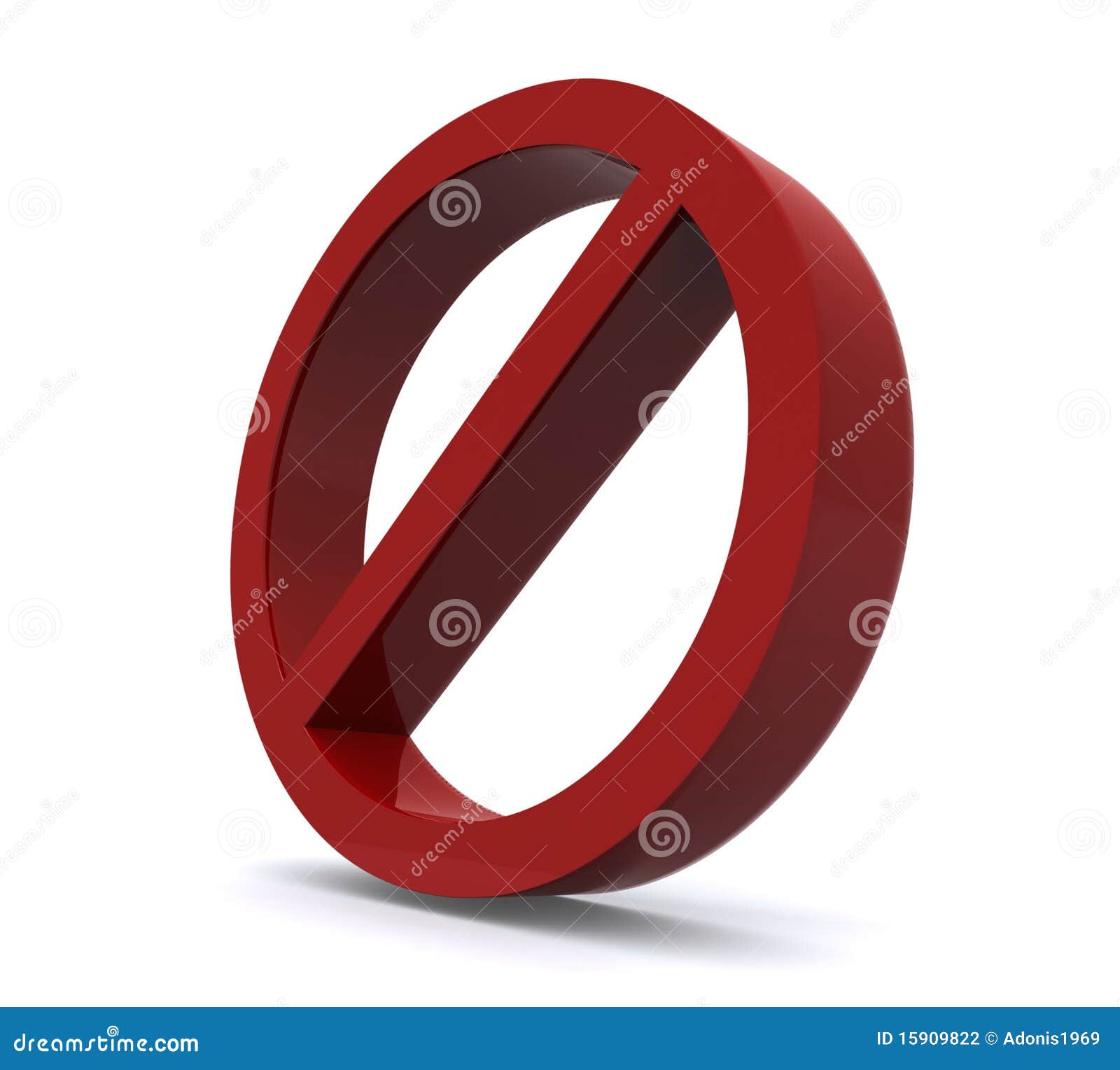 No sign in red stock illustration. Illustration of color - 15909822