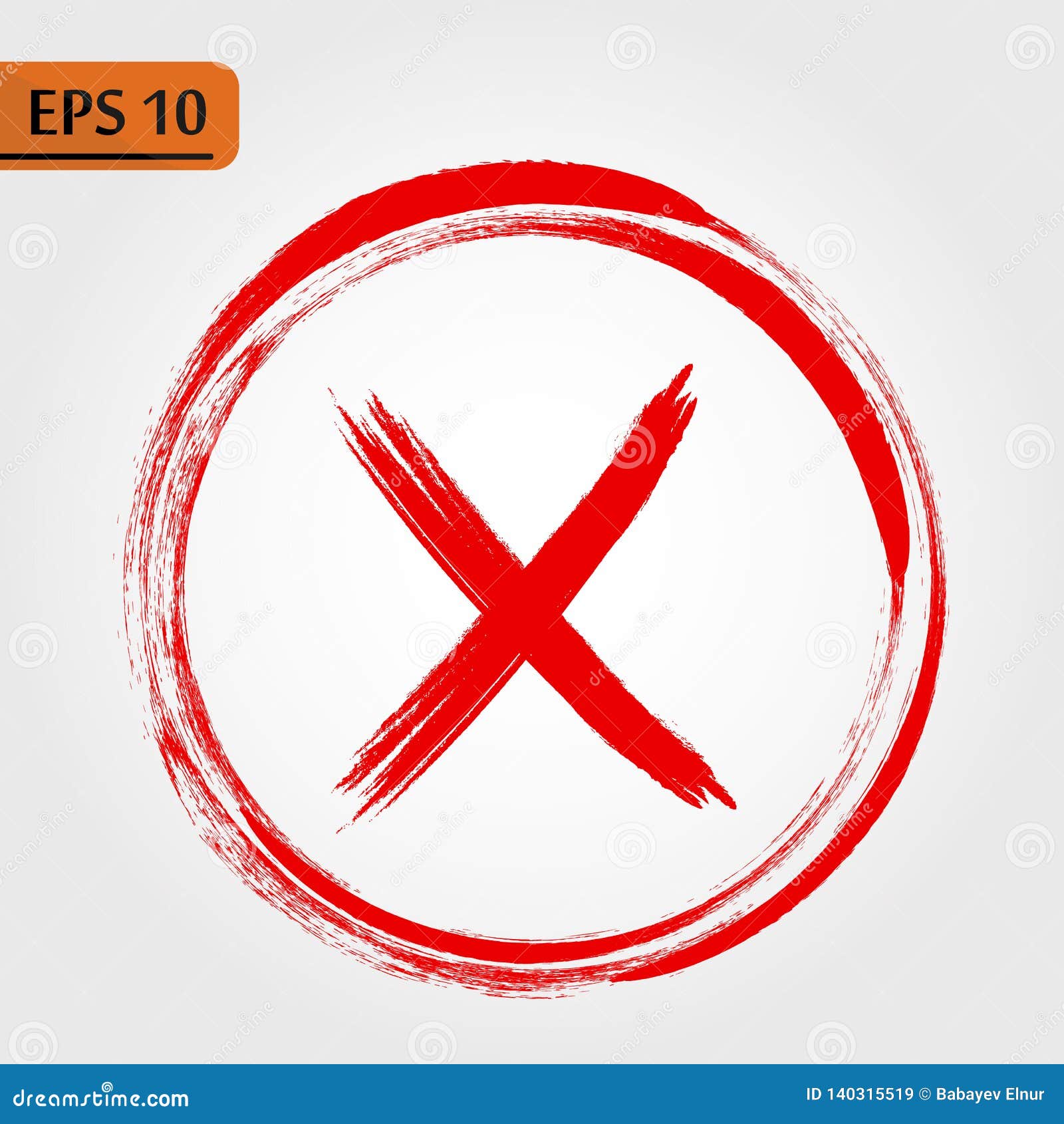 No Sign Red Symbol Isolated on White Background. Delete Sign Red Circle ...