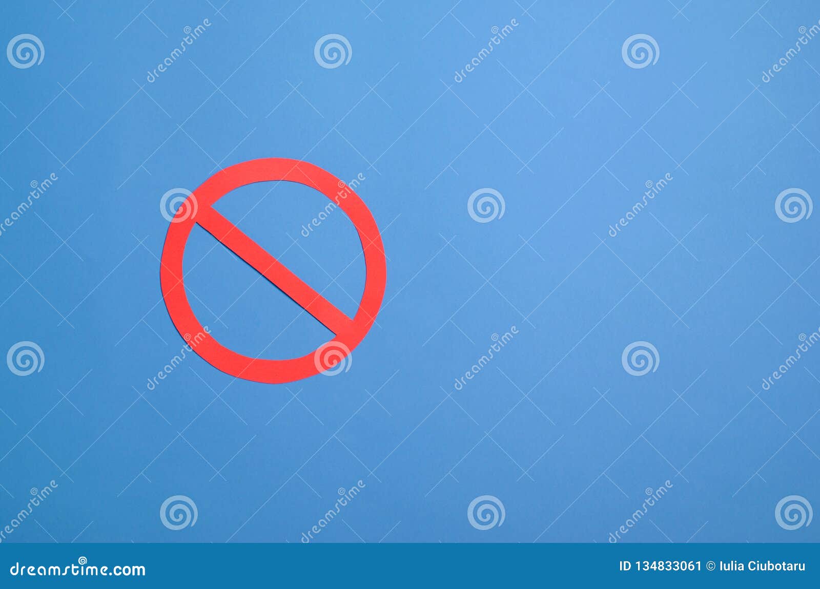 No Sign, Stop and Not Allowed Concept Stock Image - Image of flay ...