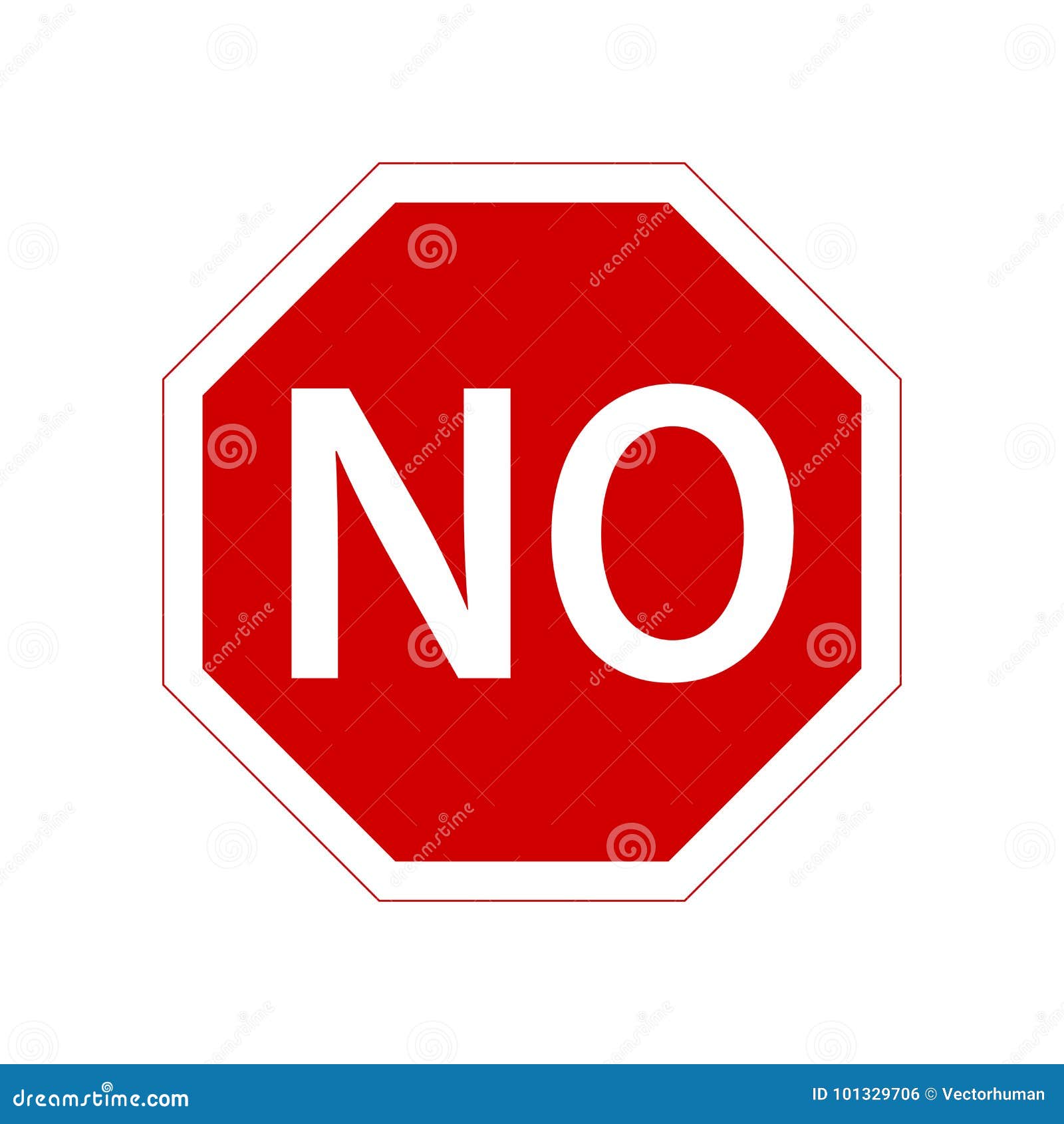 No sign vector stock vector. Illustration of isolated - 101329706