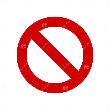 No sign vector stock vector. Illustration of traffic - 101329606