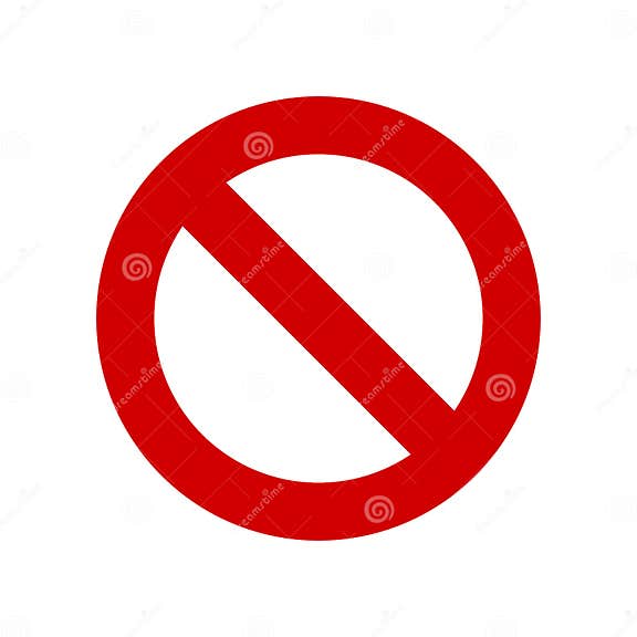 No sign vector stock vector. Illustration of traffic - 101329606