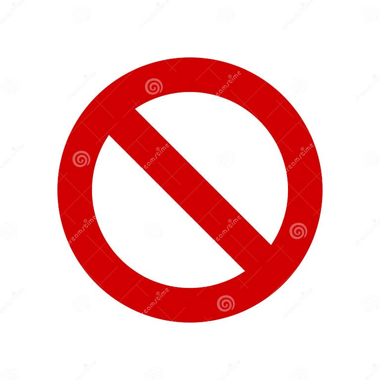 No sign vector stock vector. Illustration of traffic - 101329606