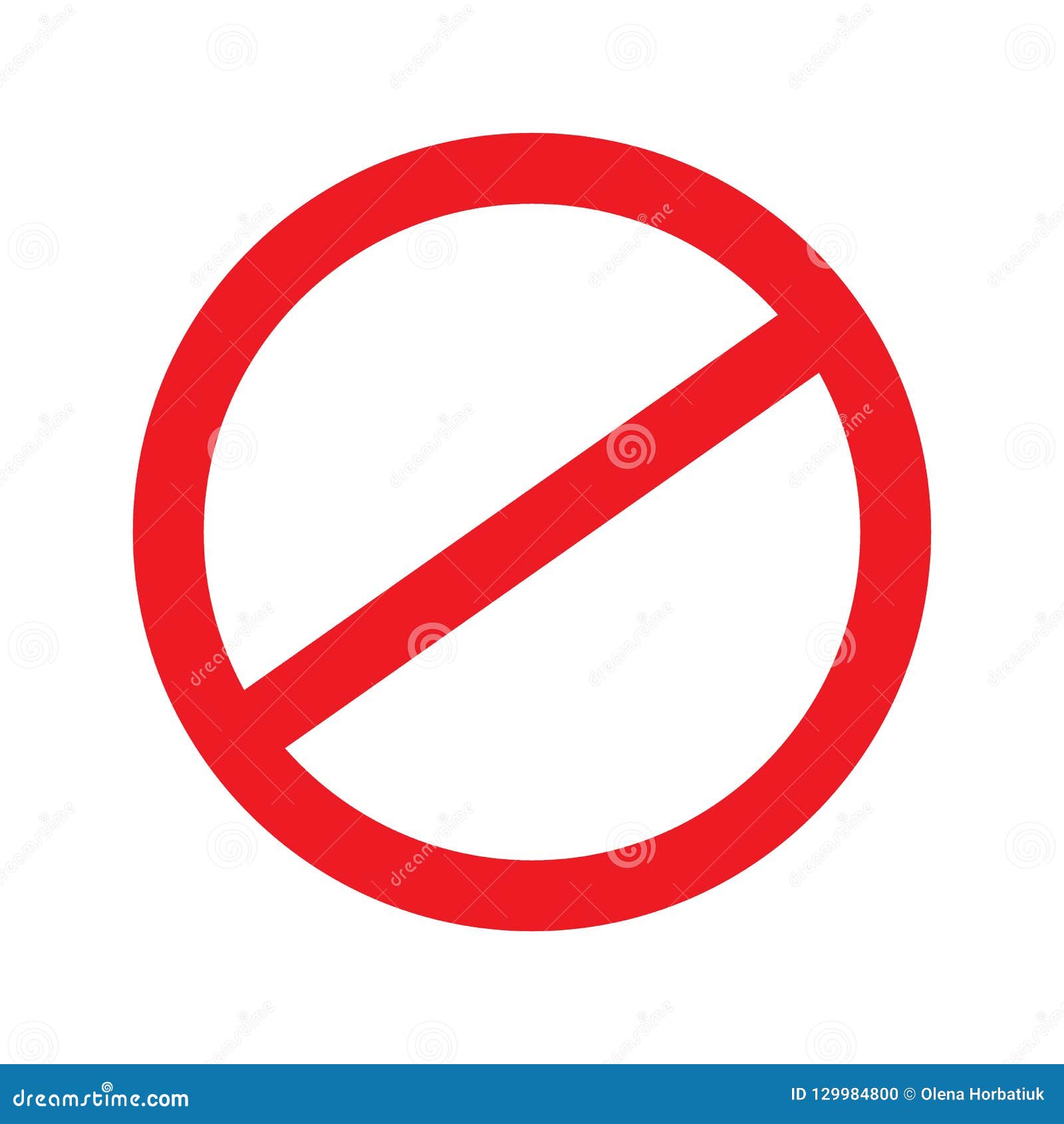 No Sign. Vector. Stop Sign. Stock Vector - Illustration of hand ...