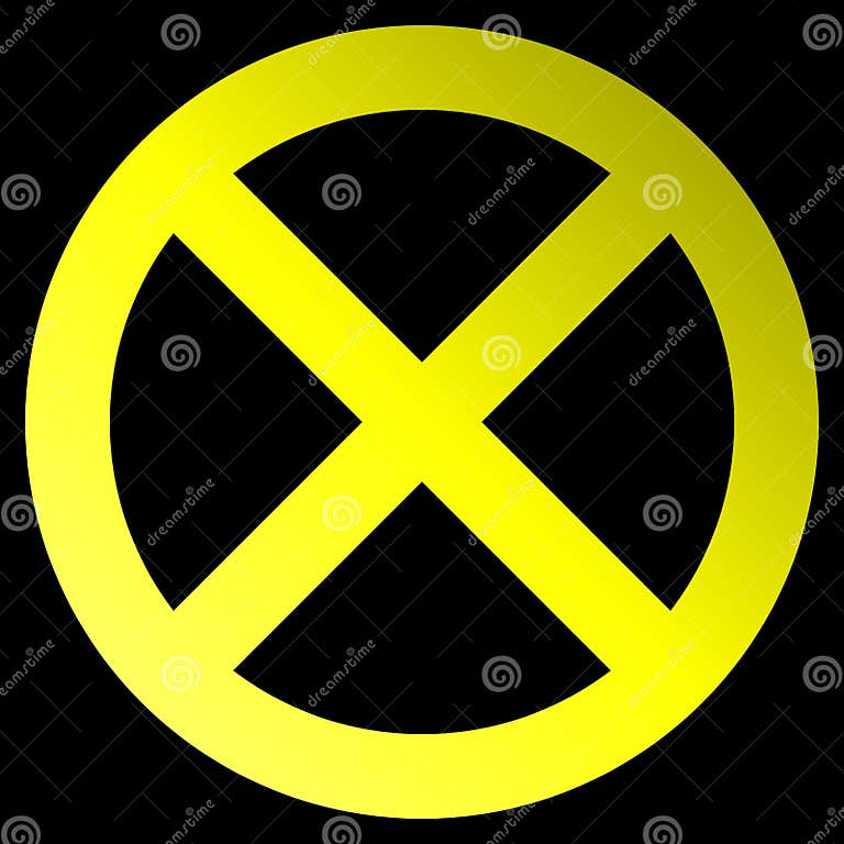 No Sign - Yellow Thick Gradient, Isolated - Vector Stock Vector ...