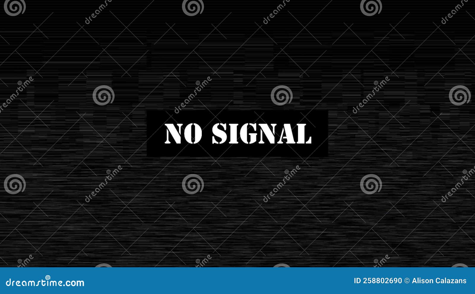 No Signal Color Glitch TV. Static Noise. Screen Pixels Glitch Error ...