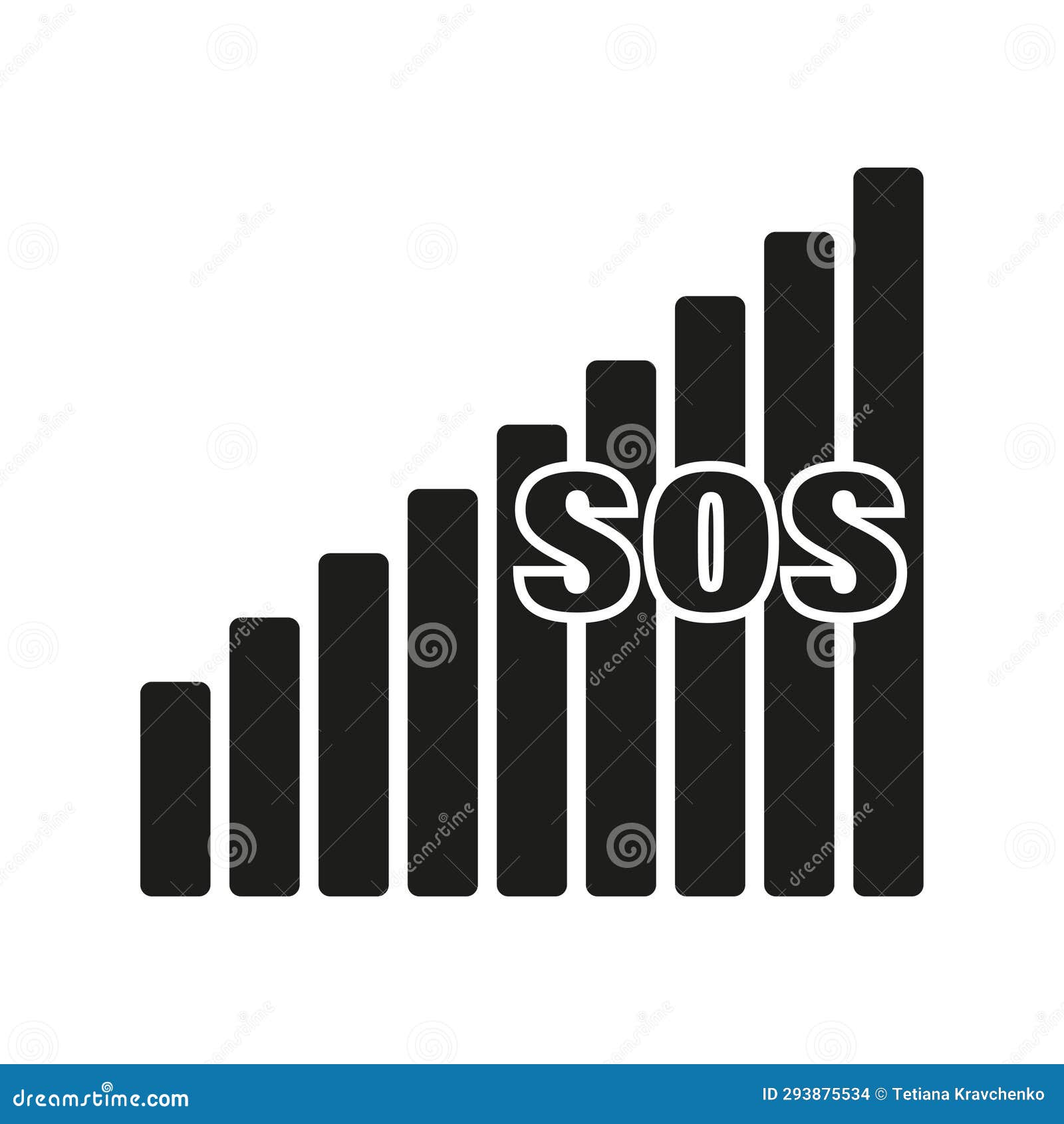 No Signal, Poor Signal Strength Sign. Vector Illustration. EPS 10 Stock ...