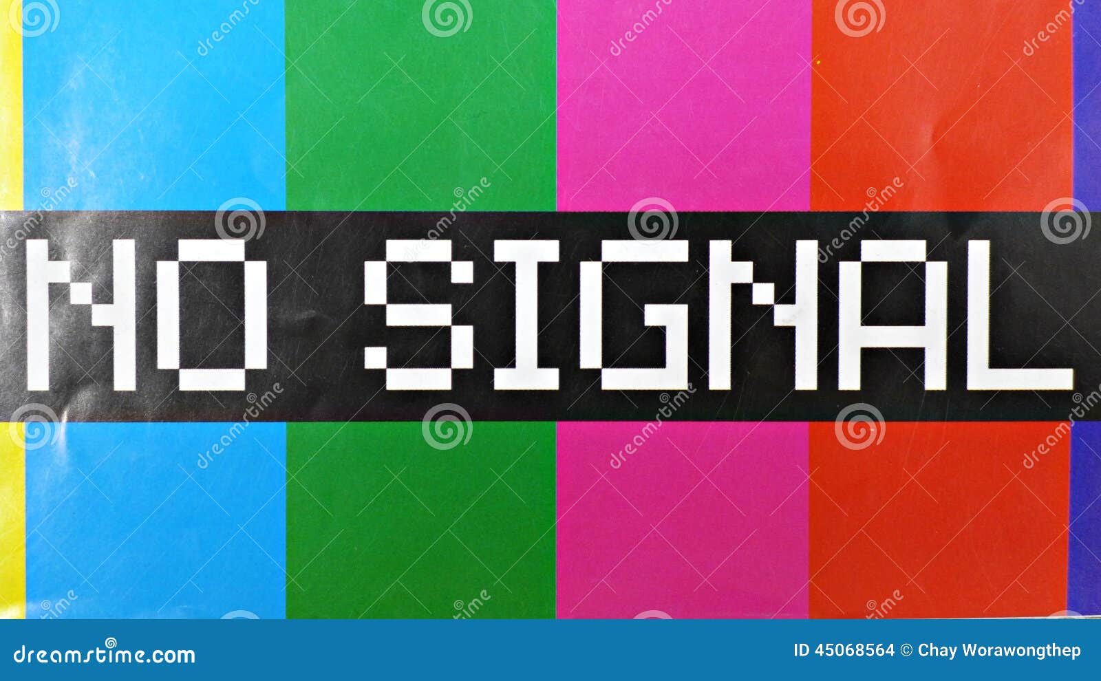 No signal stock photo. Image of offline, disconnect, colorbar - 45068564