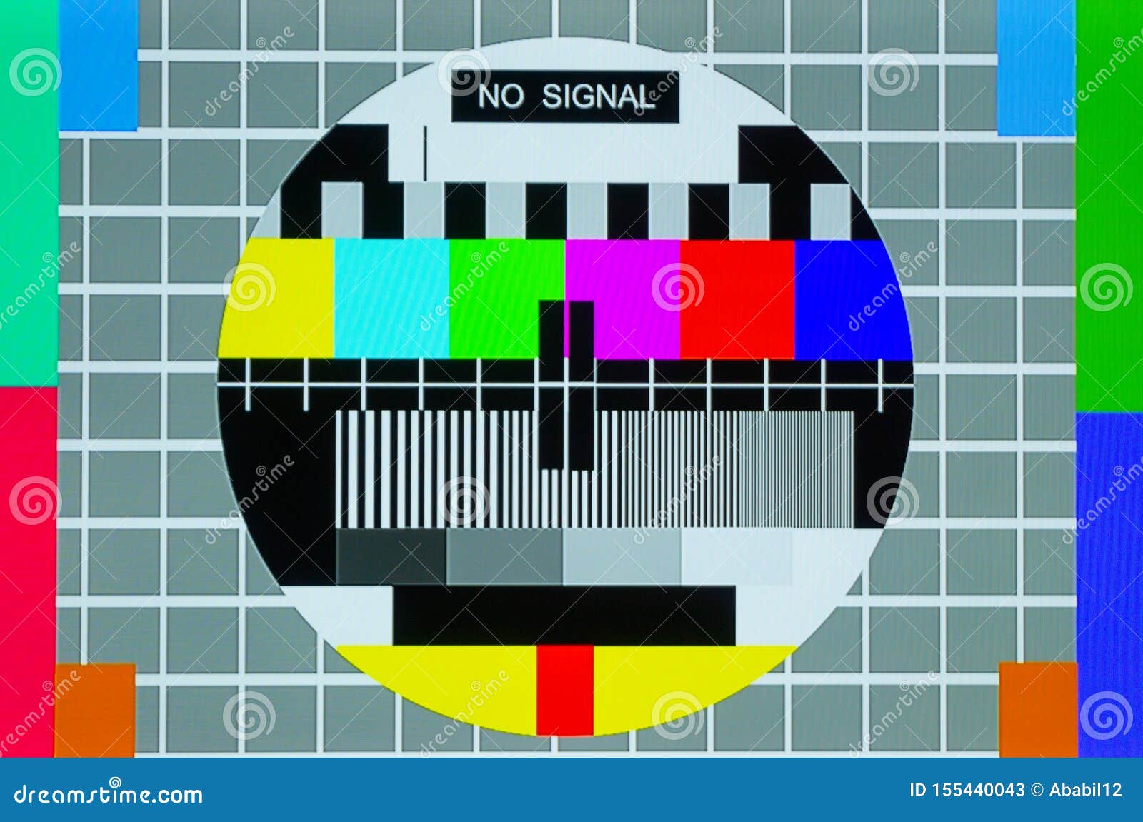 Television Test Chart Of Soviet Period Royalty-Free Stock Photography ...