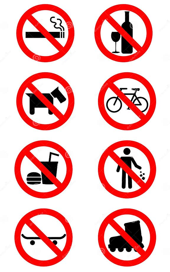 No Signs stock vector. Illustration of components, background - 18973233