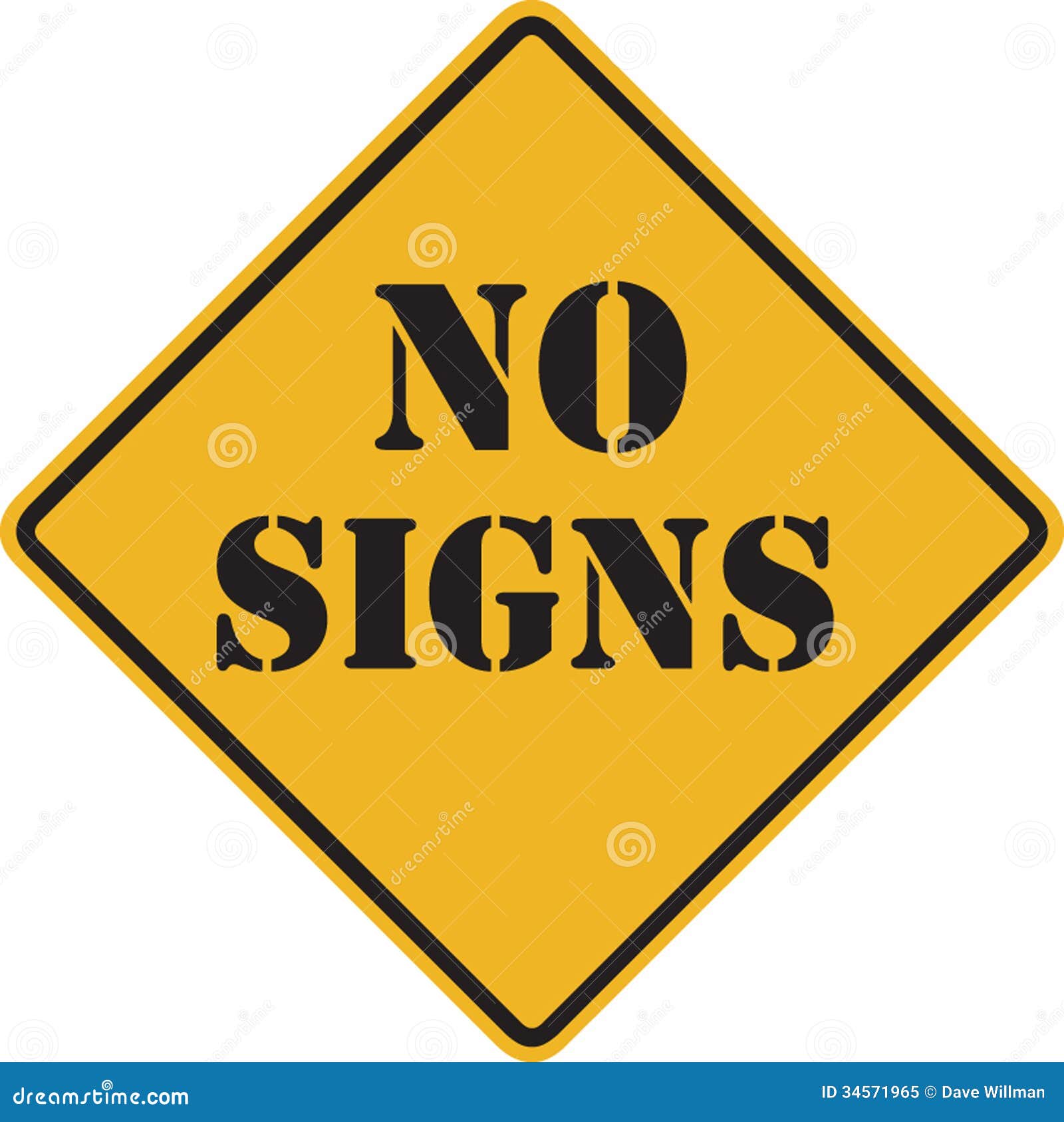 No Signs Sign Royalty Free Stock Photo - Image: 34571965