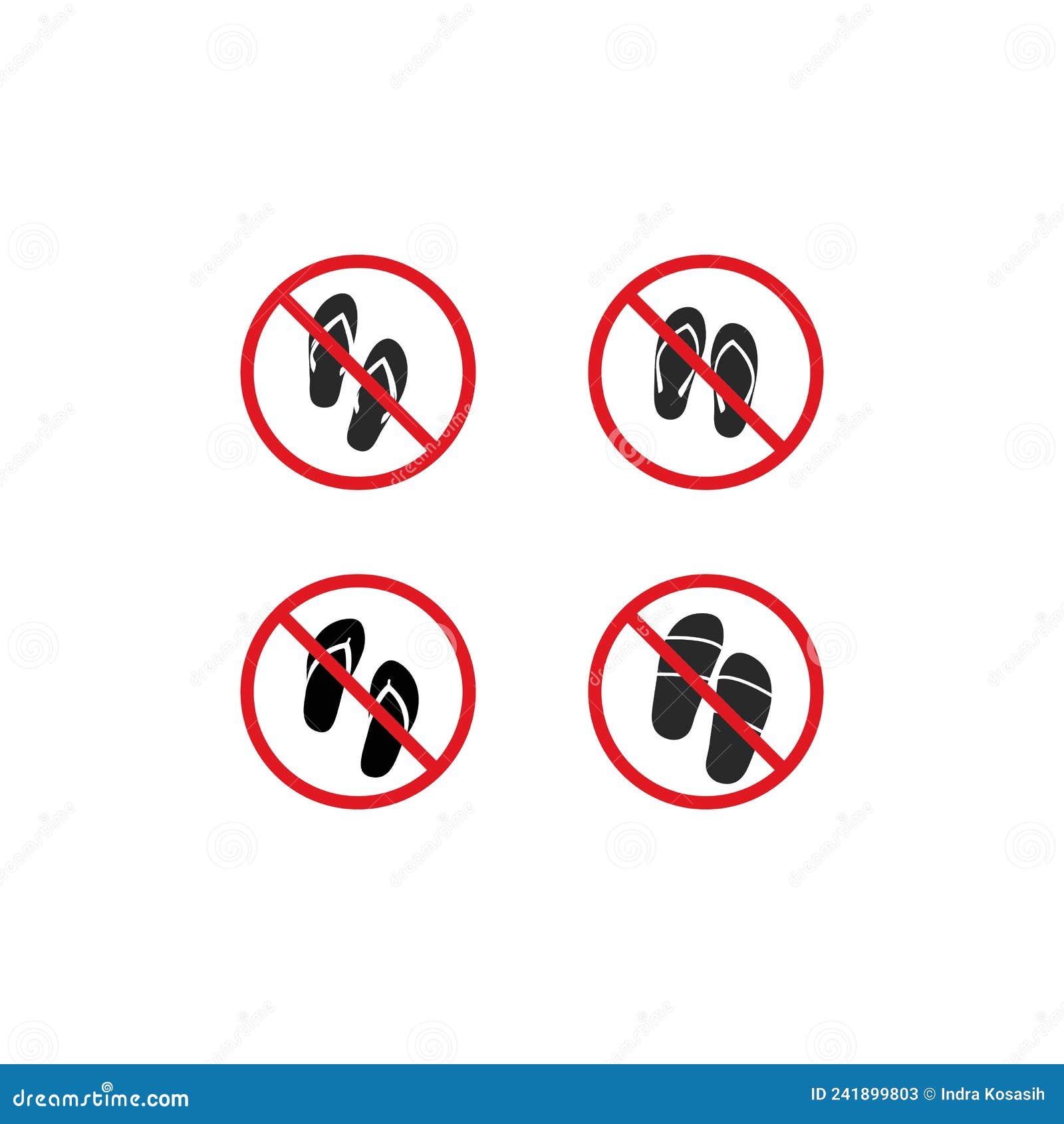 No Slipper Logo Vector Icon Stock Vector - Illustration of isolated ...