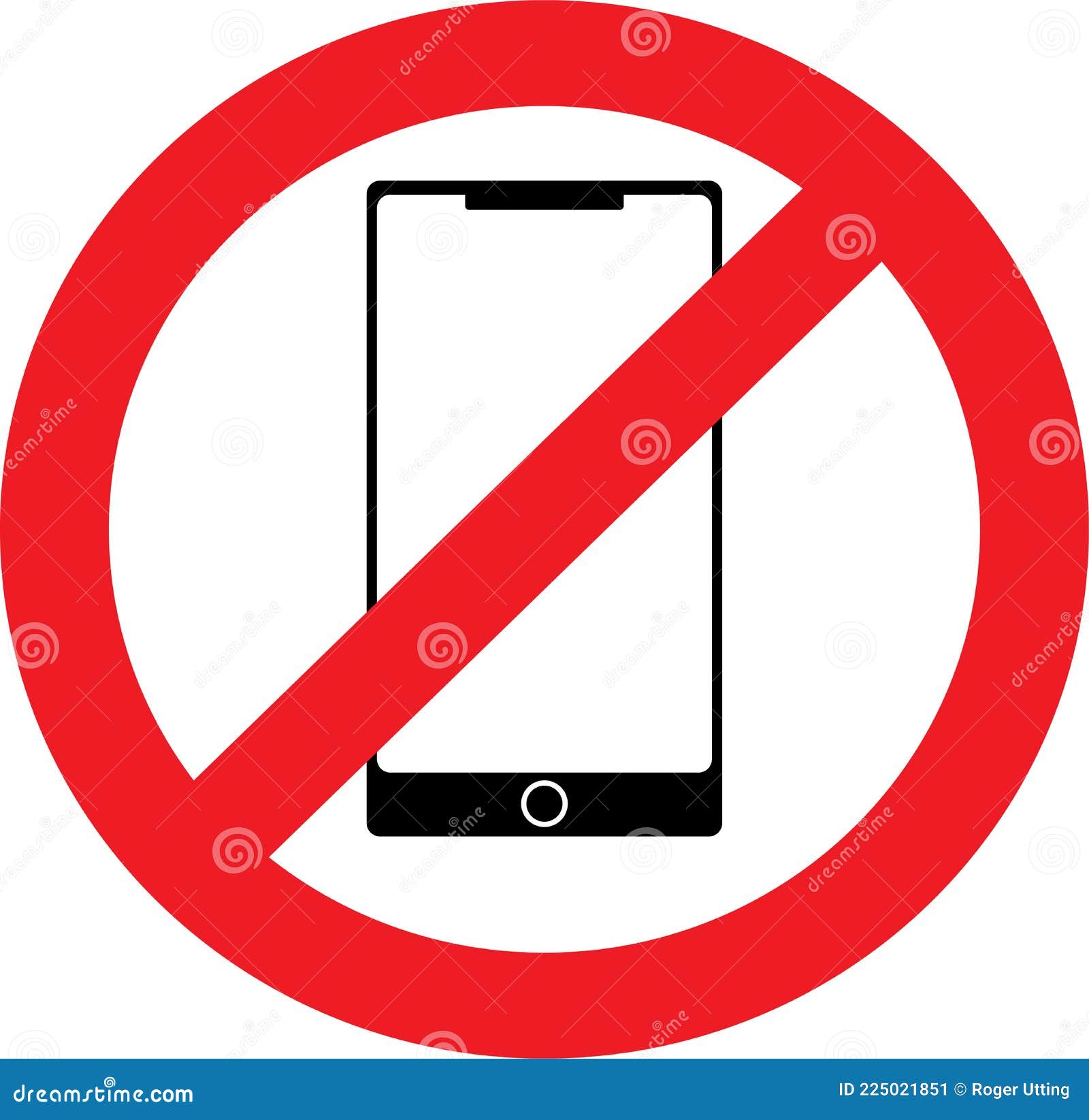 No Smart phone stock illustration. Illustration of hand - 225021851