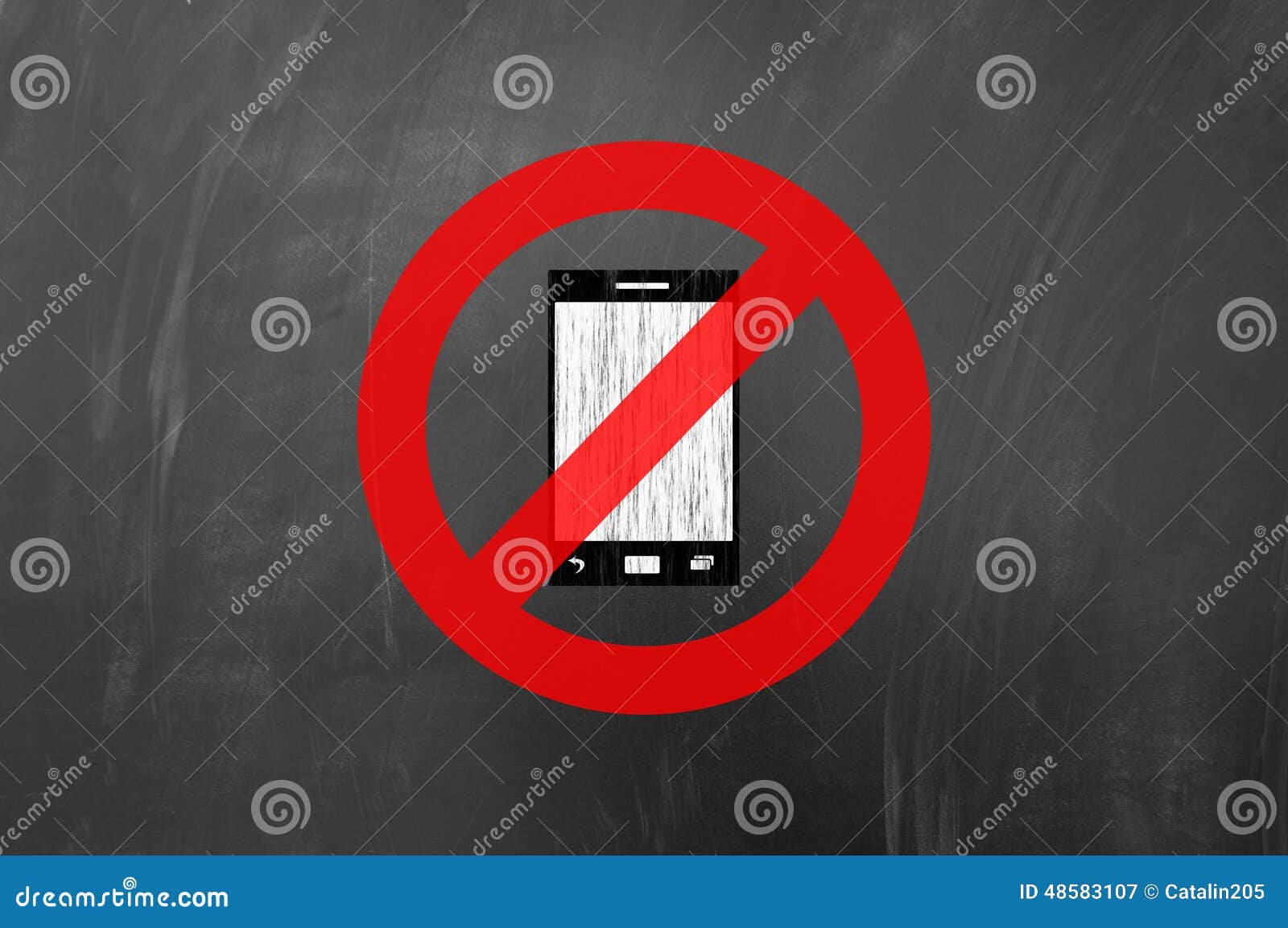 No smartphone allowed stock illustration. Illustration of restriction ...