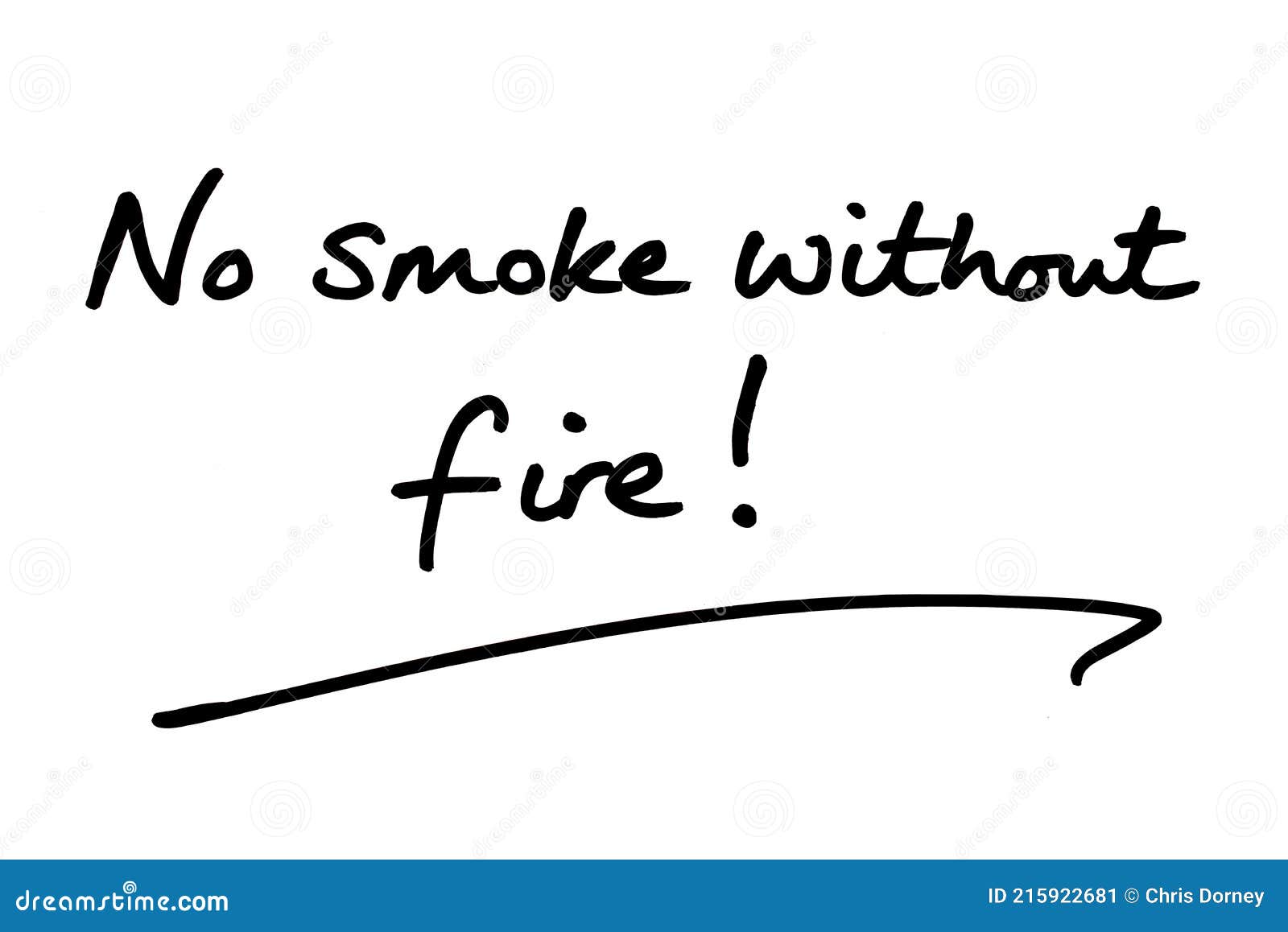 No smoke without fire stock illustration. Illustration of idiom - 215922681