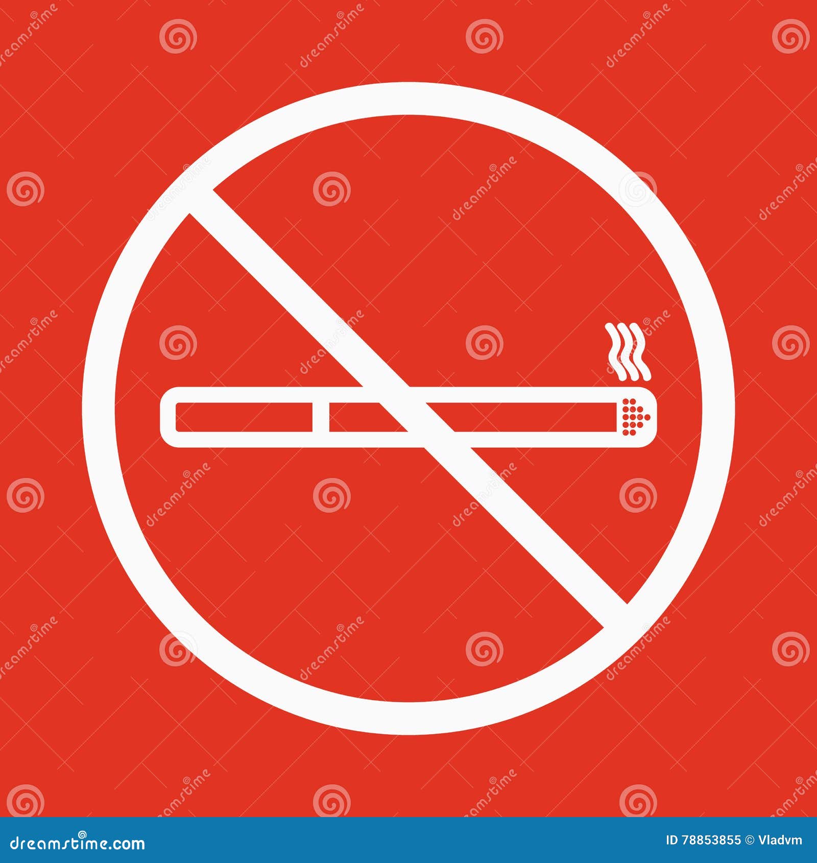 No Smoke Icon. Stop Smoking Symbol. Vector Stock Illustration ...