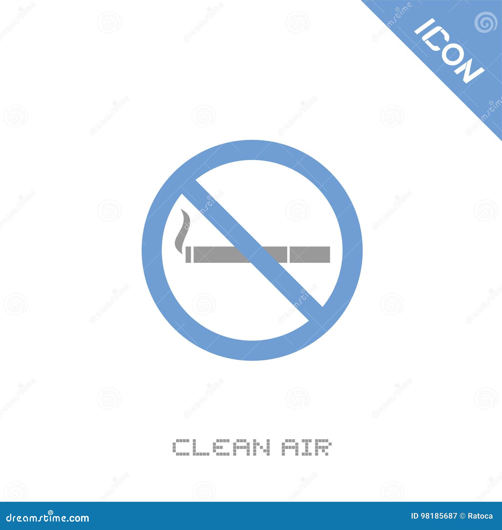 No smoke zone symbol stock vector. Illustration of abstract - 98185687