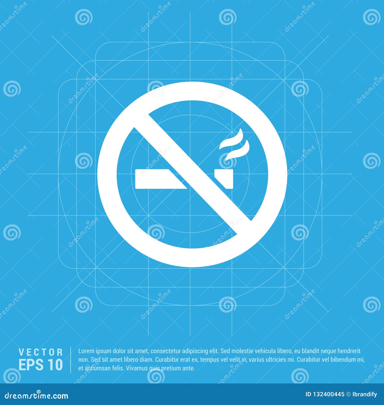 No smoking Area stock vector. Illustration of cigarette - 132400445