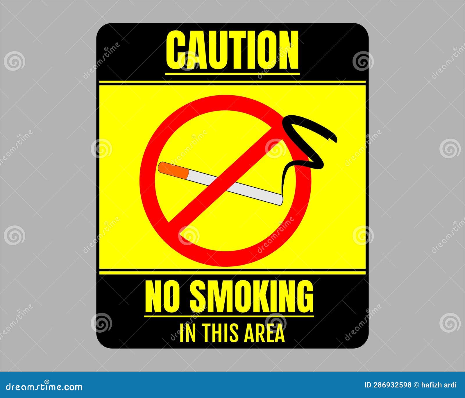 No Smoking in this Area Sign Stock Vector - Illustration of filter ...