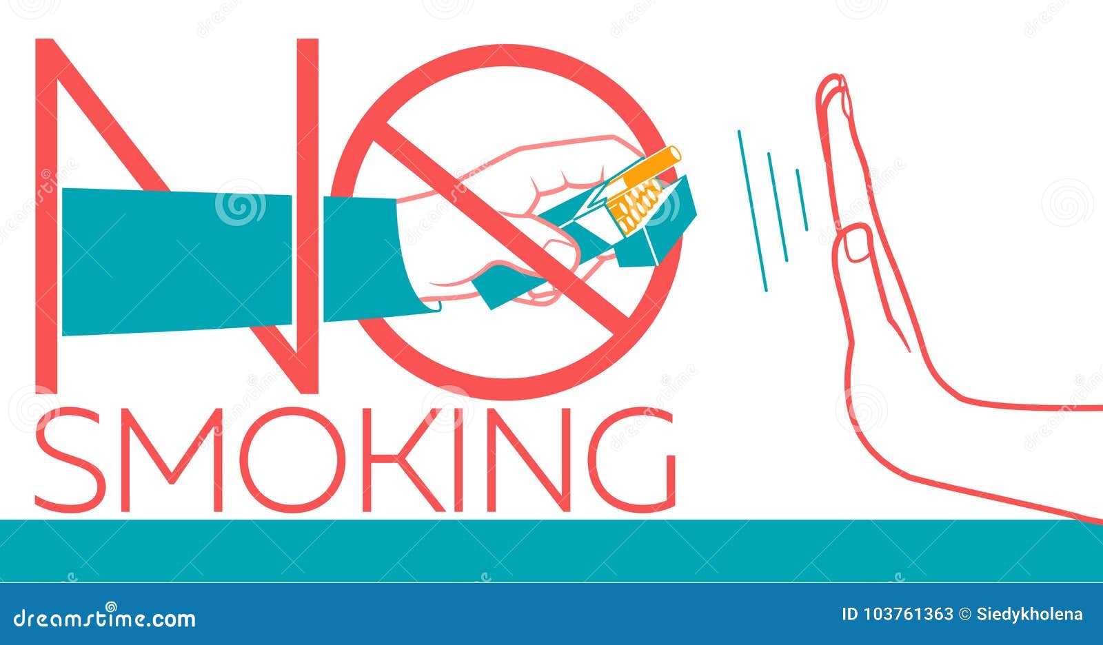 No Smoking banner stock illustration. Illustration of banner - 103761363