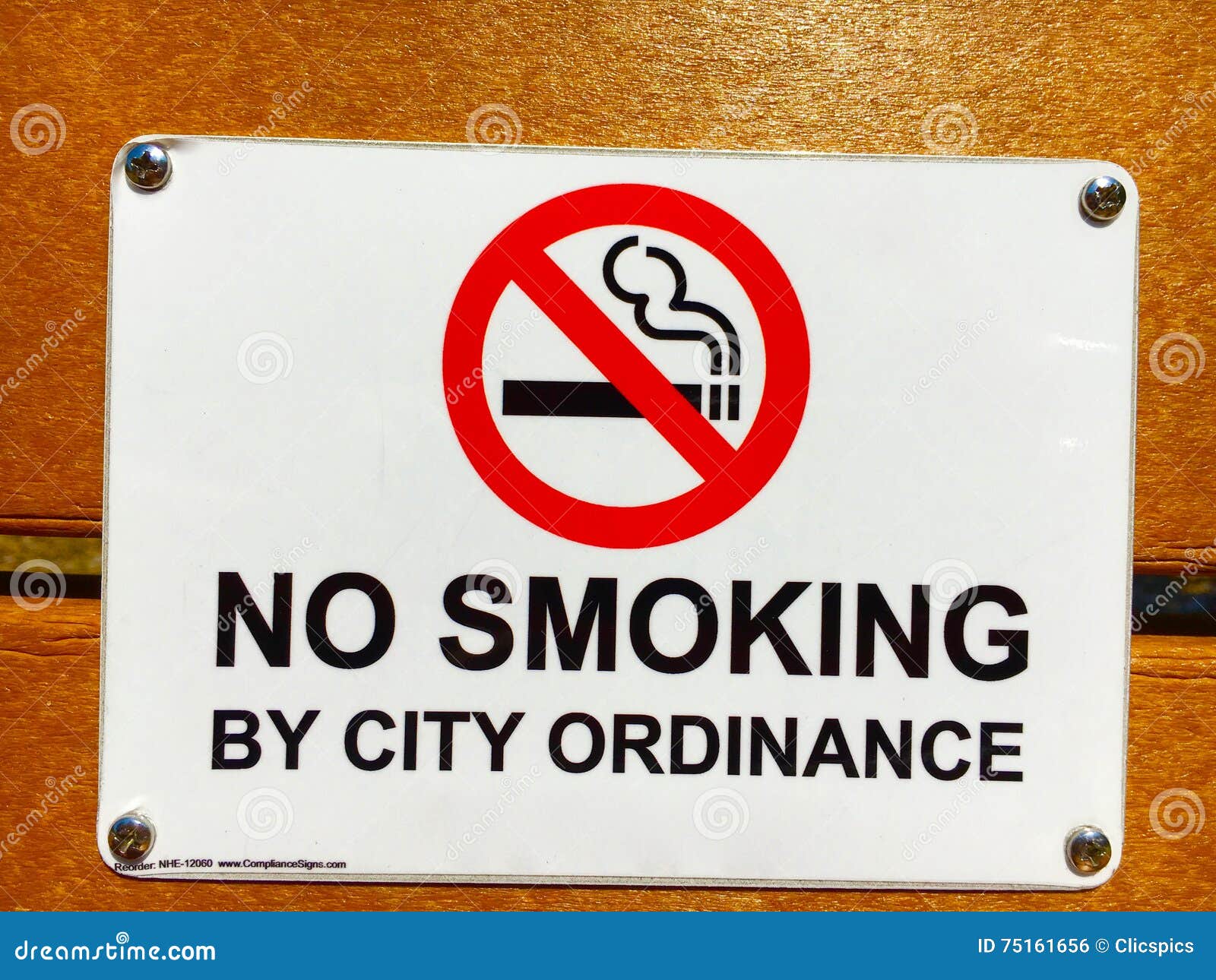 No Smoking stock photo. Image of park, wood, rule, smoking - 75161656