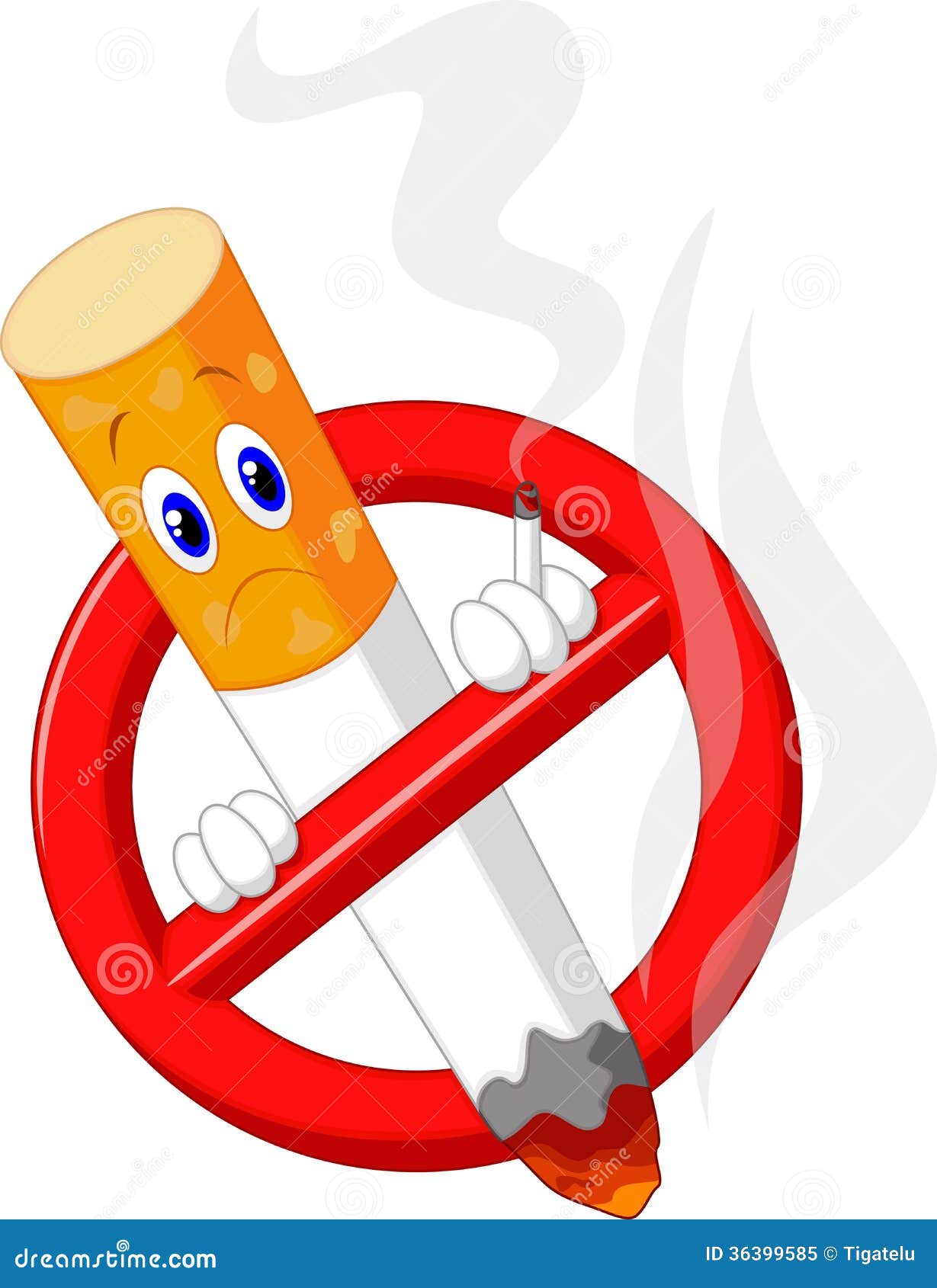 No Smoking Cartoon Symbol | CartoonDealer.com #36399585