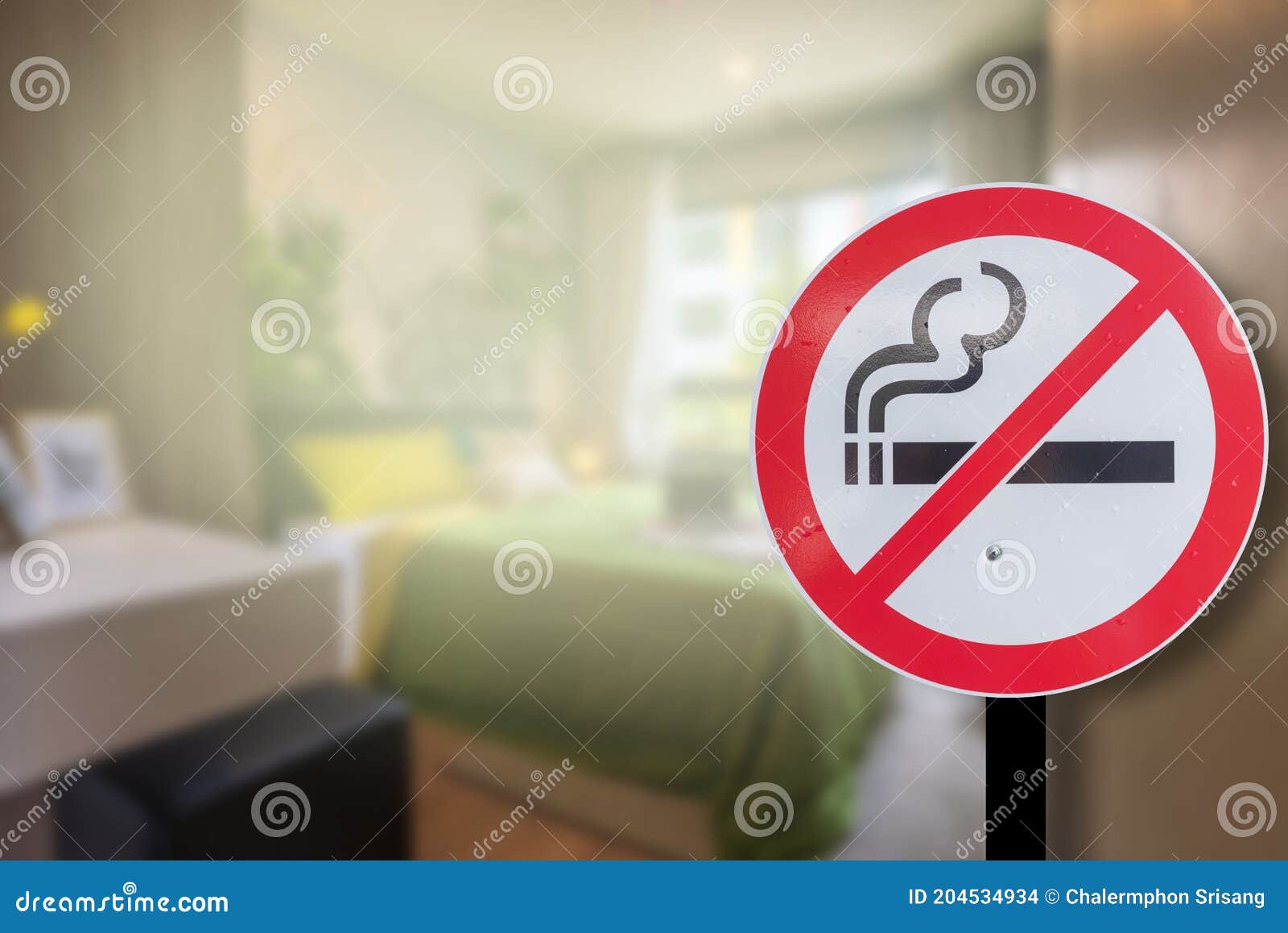 No Smoking in the House. Separated from the Background Stock Photo ...