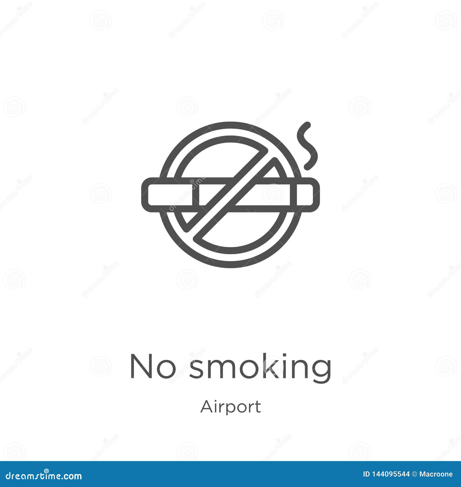 No Smoking Icon From Office Tools Collection. Simple Line No Smoking ...