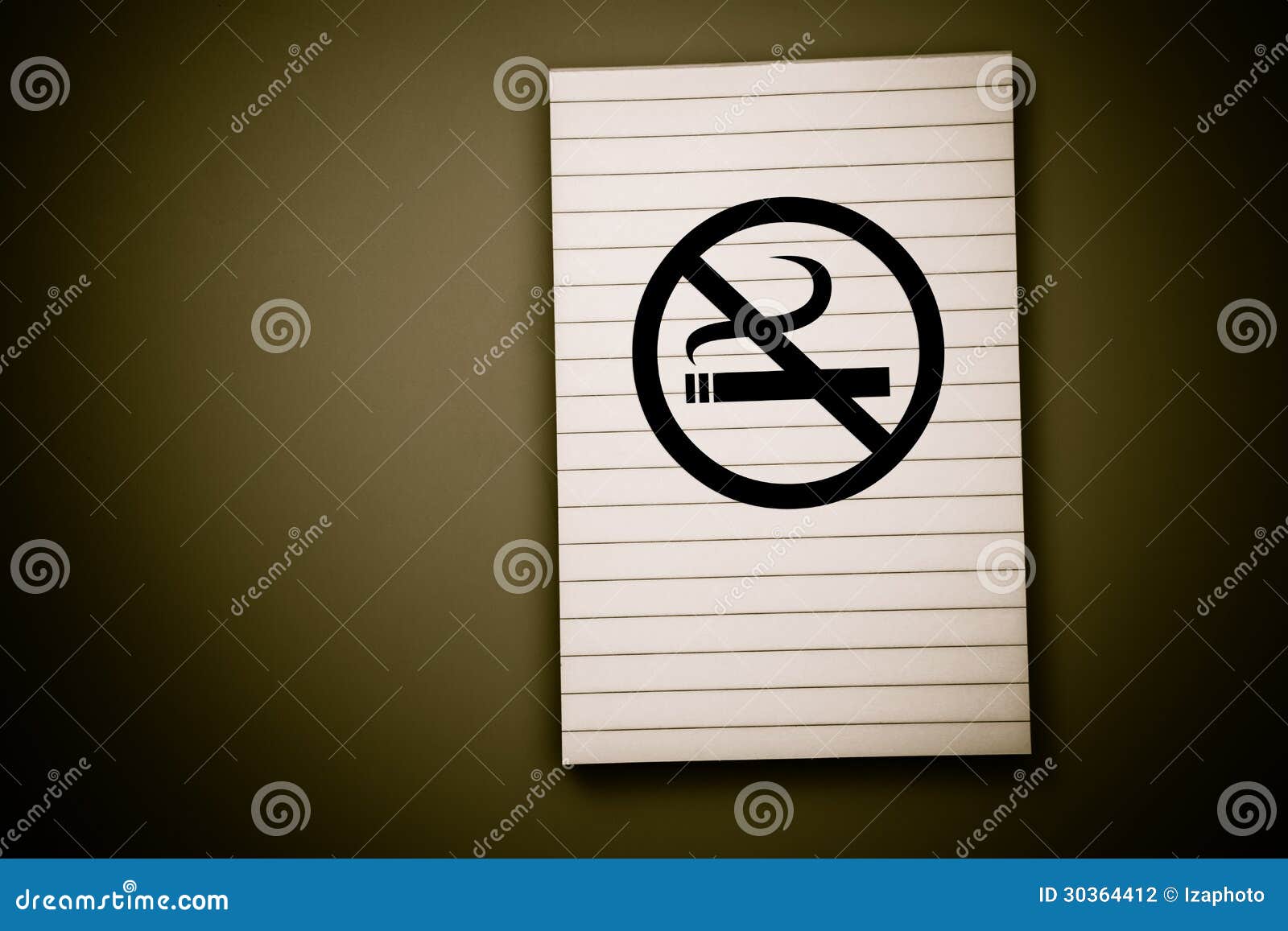 No smoking note pad stock photo. Image of safety, notebook - 30364412