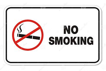 No Smoking - Rectangle Sign Stock Vector - Illustration of danger, kill ...