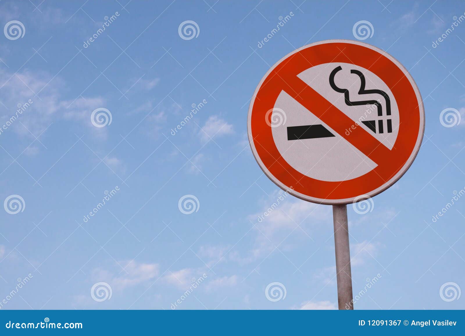 No Smoking Road Sign Royalty-Free Stock Photography | CartoonDealer.com ...