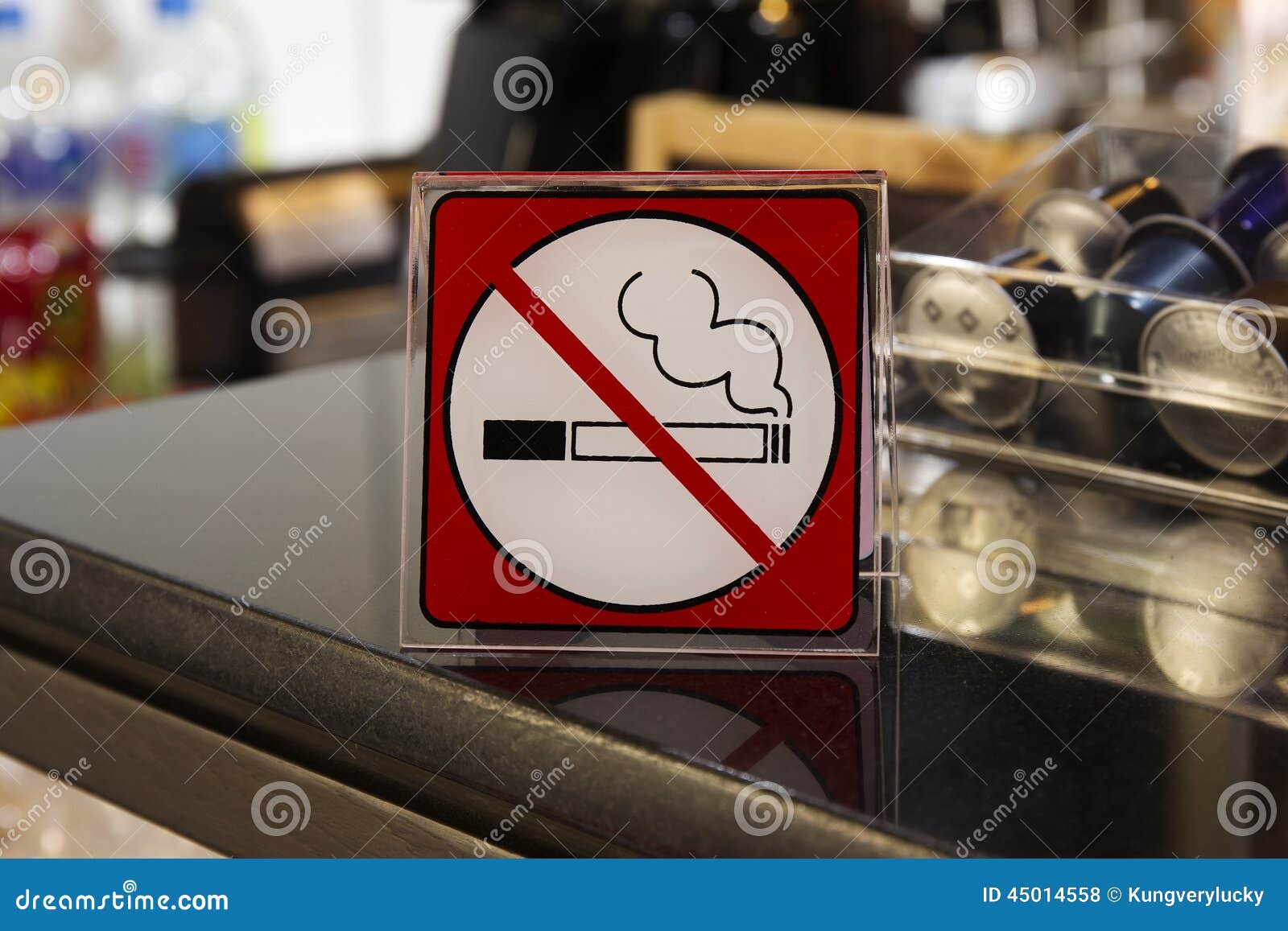 NO SMOKING SIGN stock photo. Image of light, care, cafe - 45014558