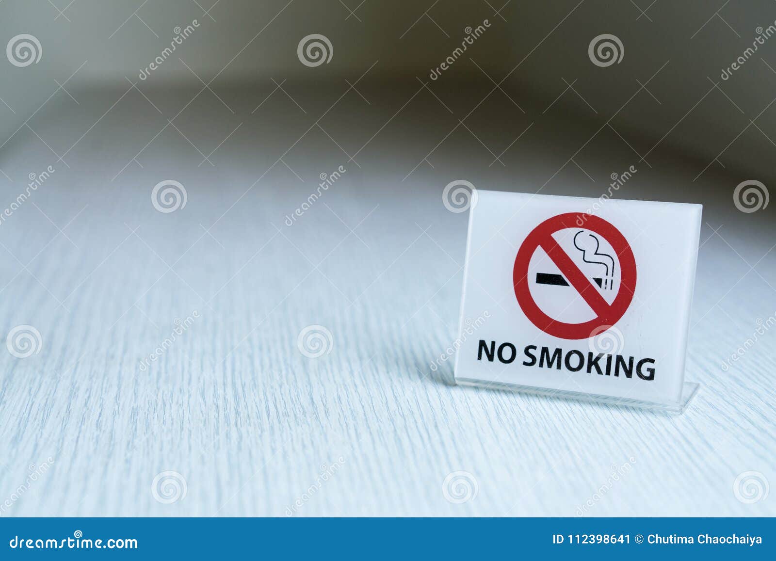 No Smoking Sign Inside the Room in the Hotel Stock Image - Image of ...