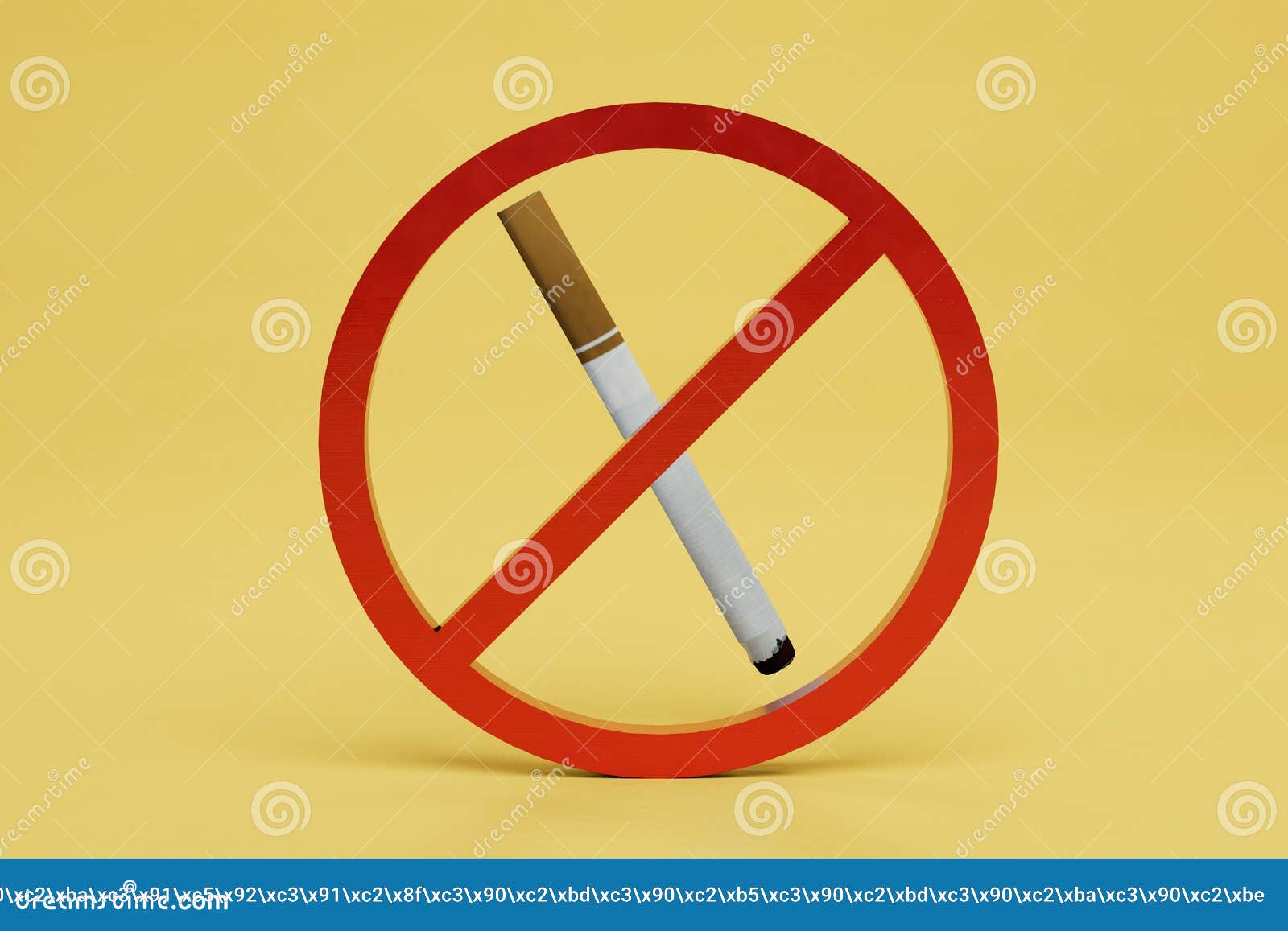 No Smoking Sign. Round Red Sign with a Crossed-out Cigarette Stock ...