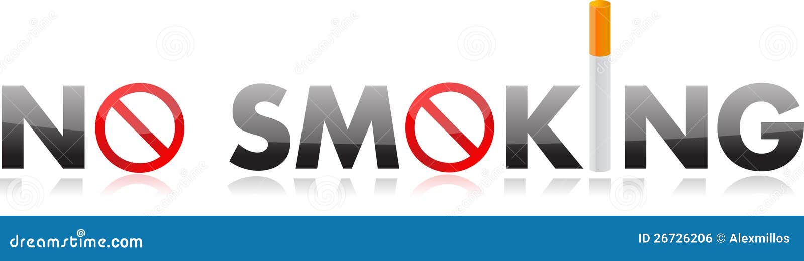 No Smoking Text Illustration Design Stock Illustration - Illustration ...